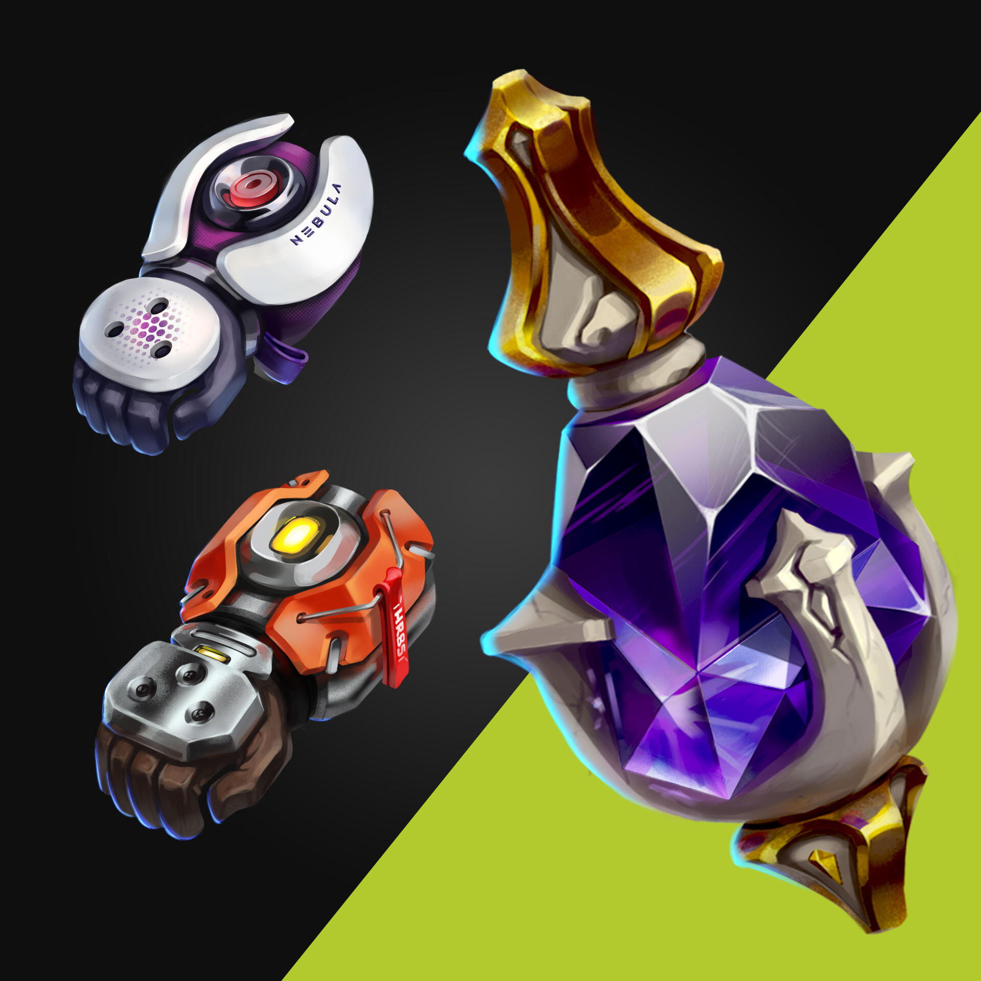 ArtStation - Props materials render