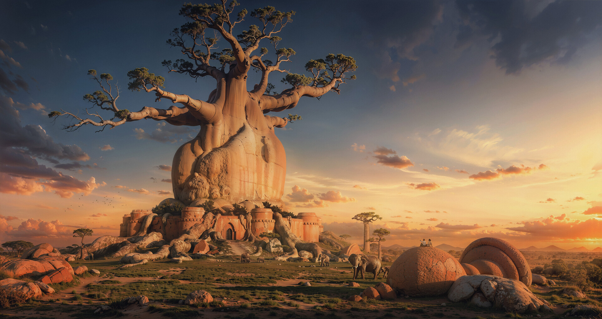 ArtStation - The Mighty Baobab