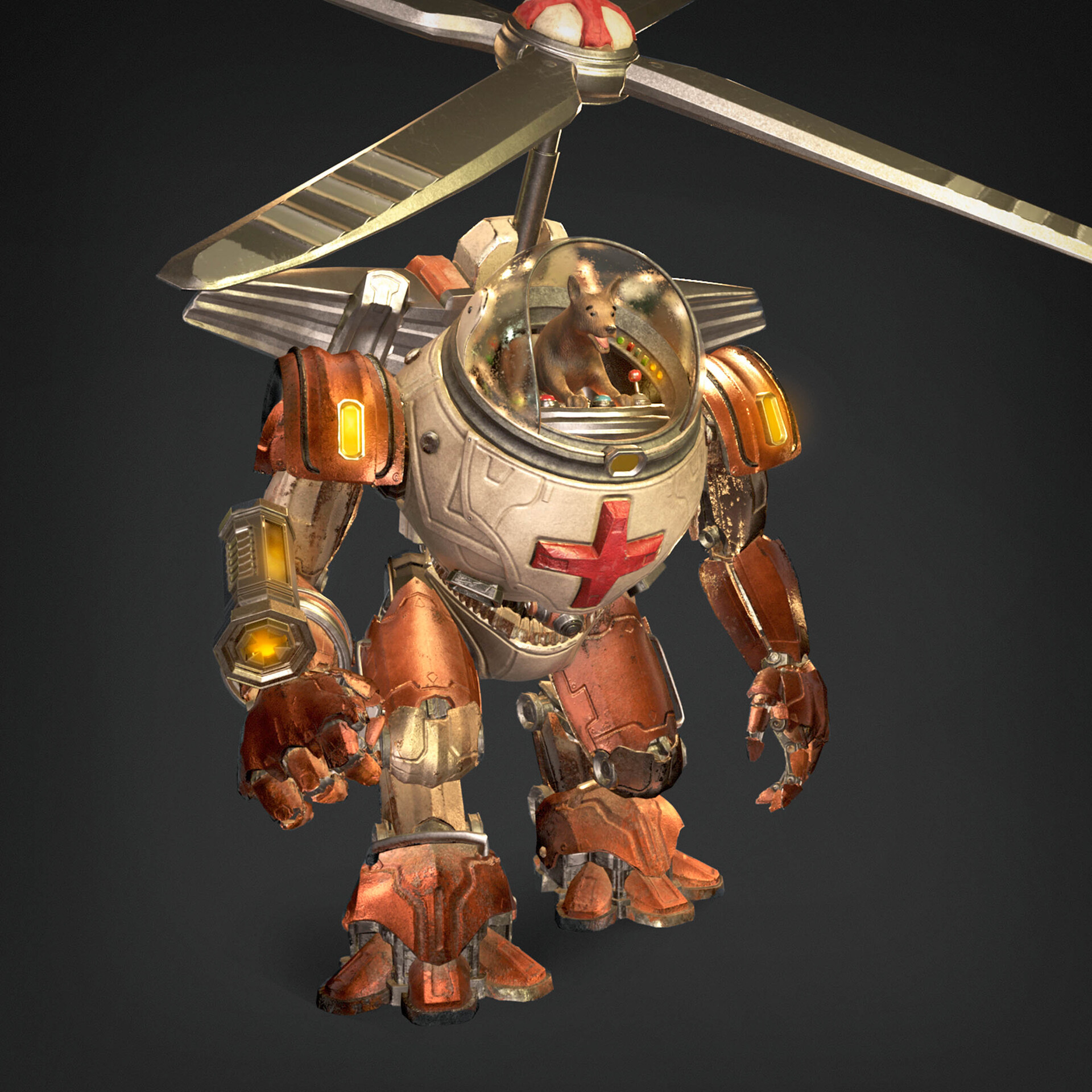 ArtStation - Rescue Dog Mech