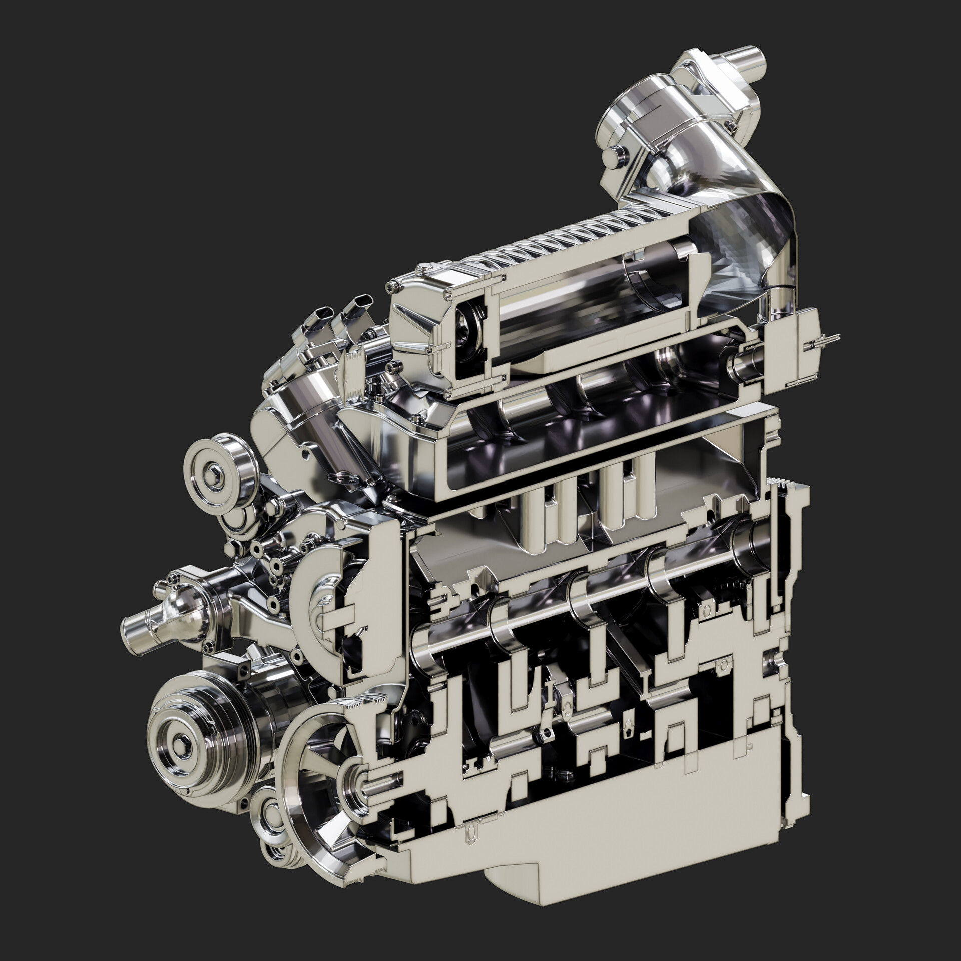 ArtStation - HARD SURFACE KITBASH : Mechanical Engine Design Pack