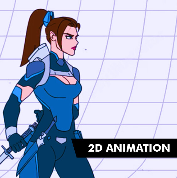 ArtStation - 2D Animation - Fighting Game (Mercenary Sapphire)