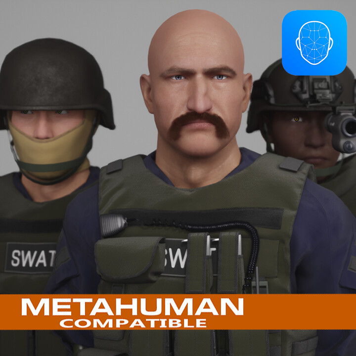 ArtStation - Realtime Modular SWAT Characters