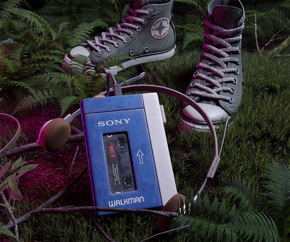 ArtStation - SONY Walkman and other props set