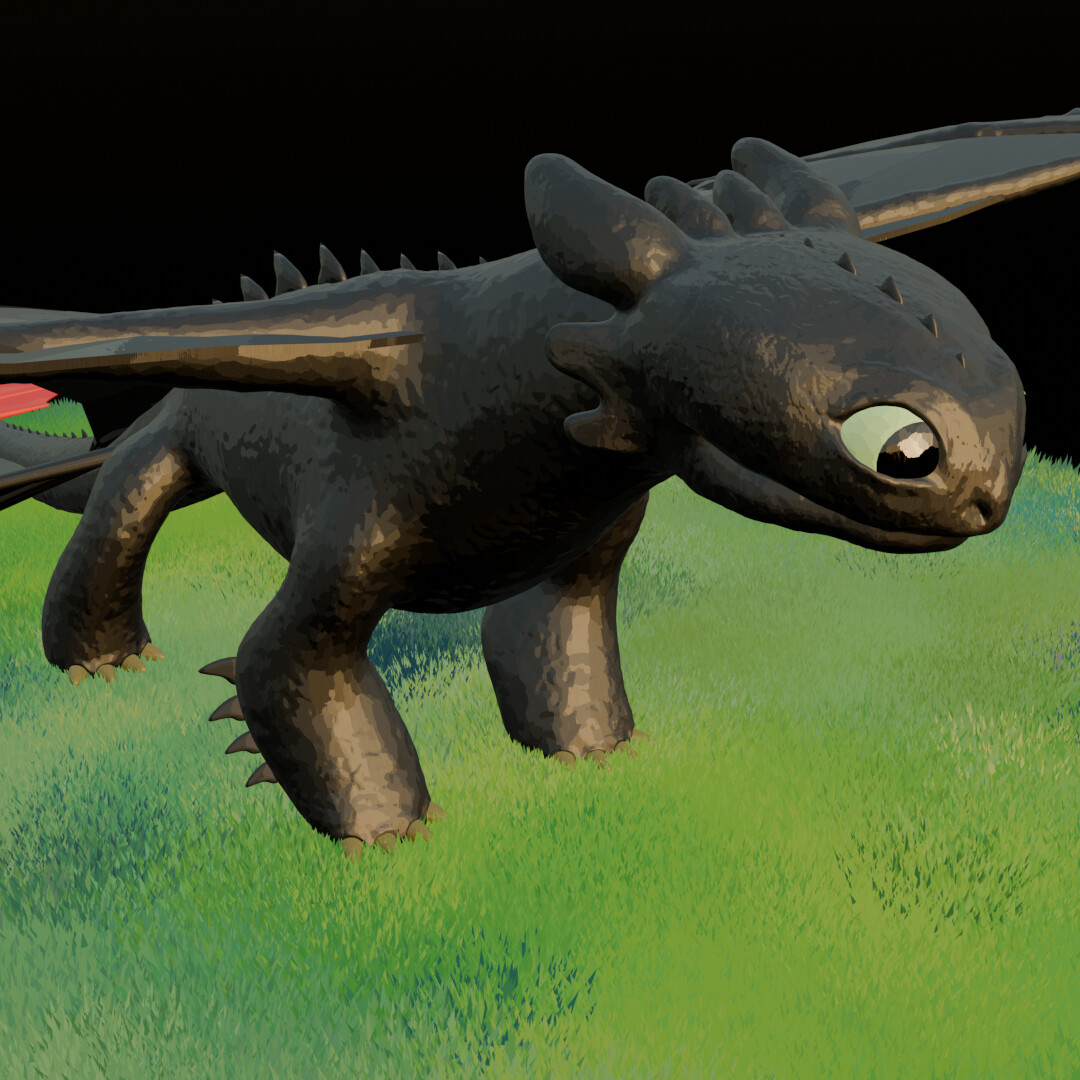 ArtStation - Toothless 3D model
