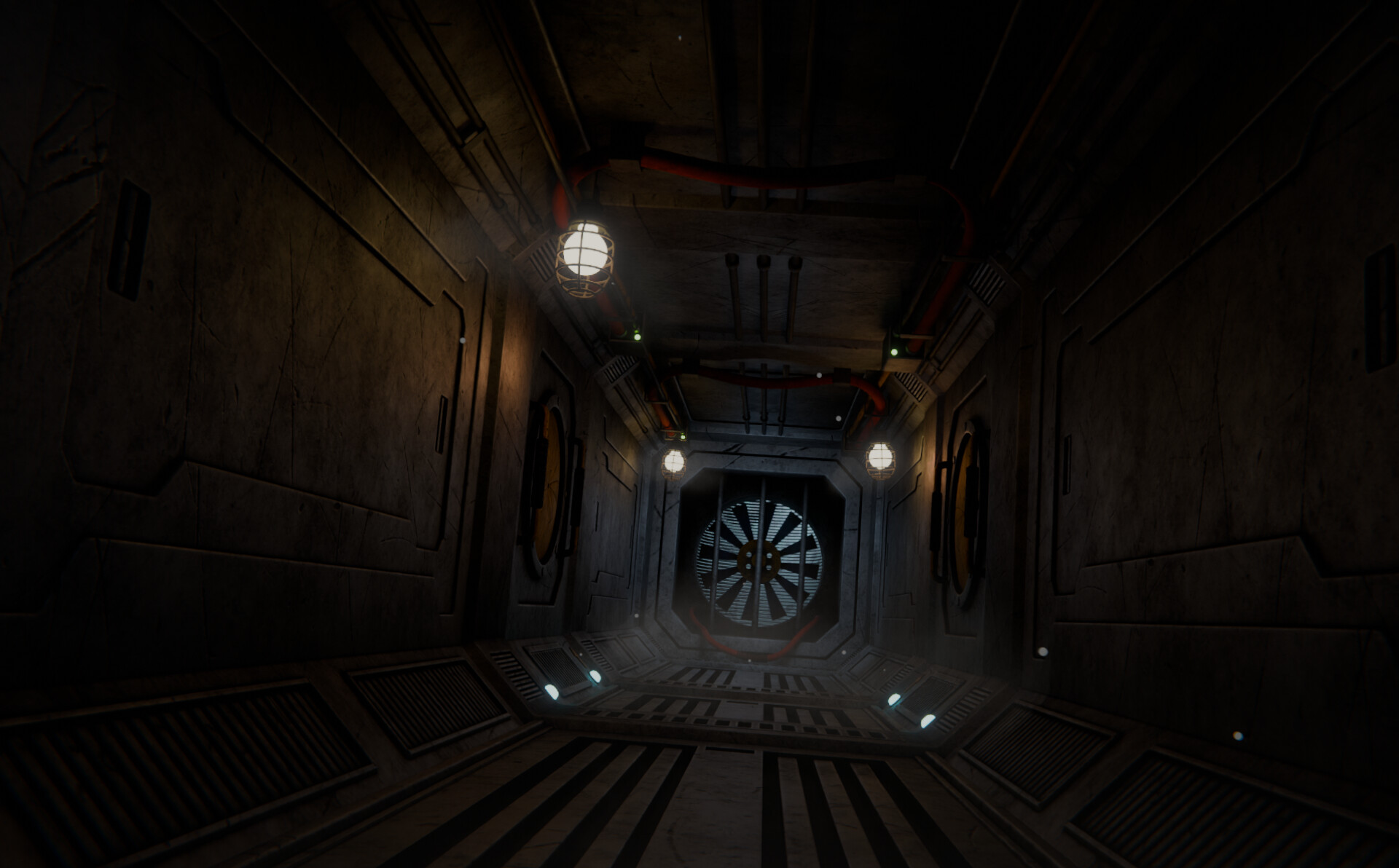 ArtStation - Alien Isolation Inspired Air Shaft