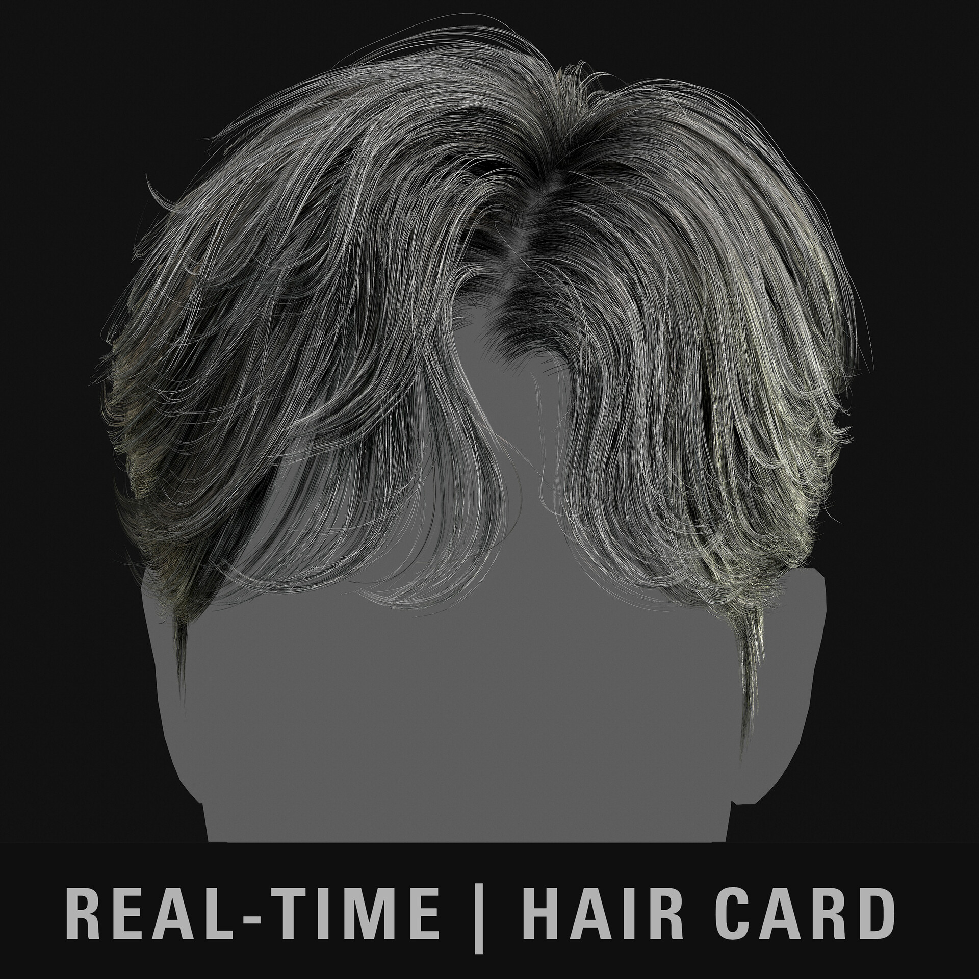 ArtStation - Real Time | Hair Card (Male 02)