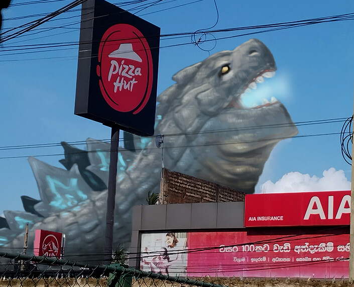 ArtStation - Godzilla in the morning!