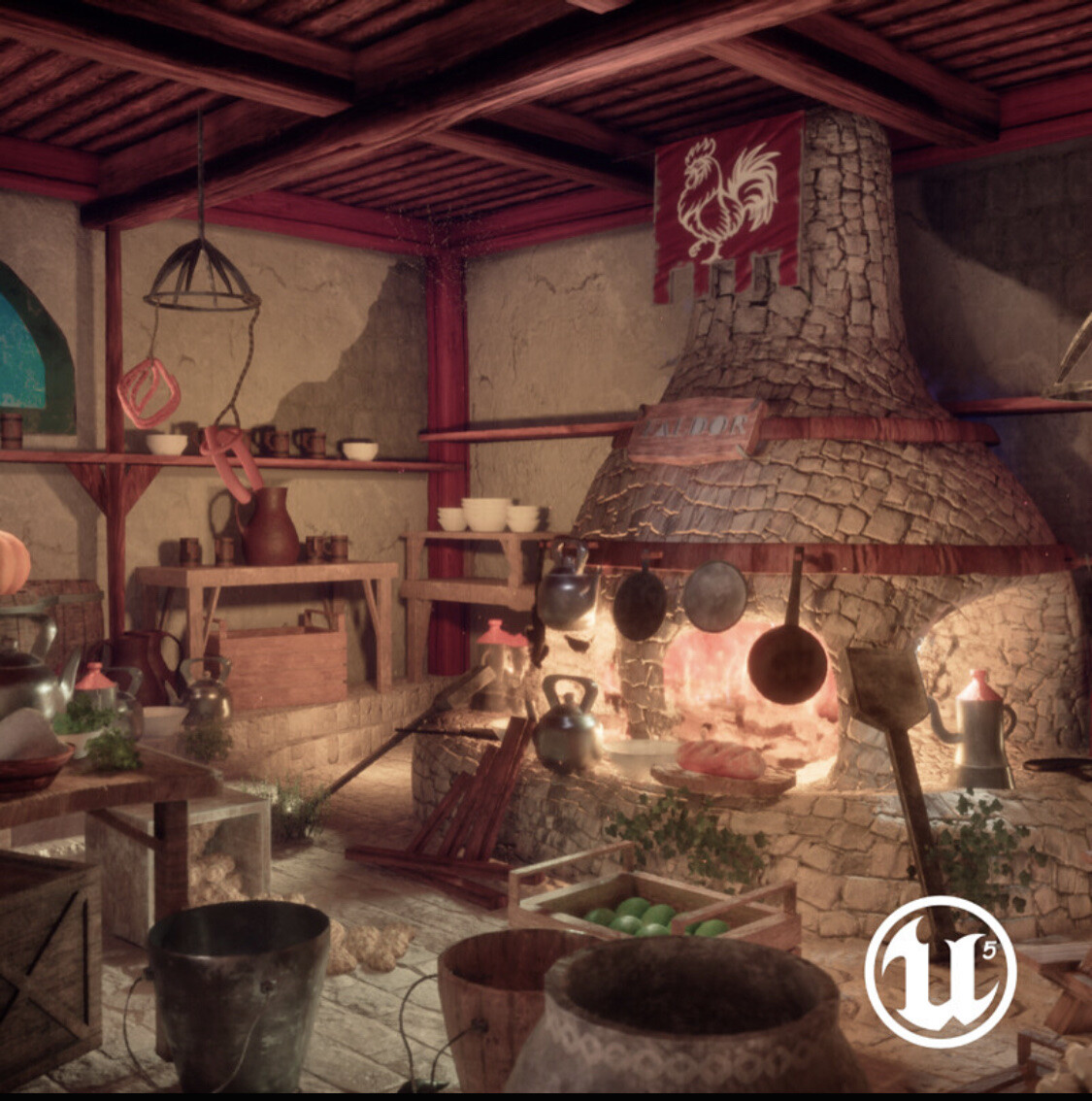 ArtStation - Medieval Kitchen