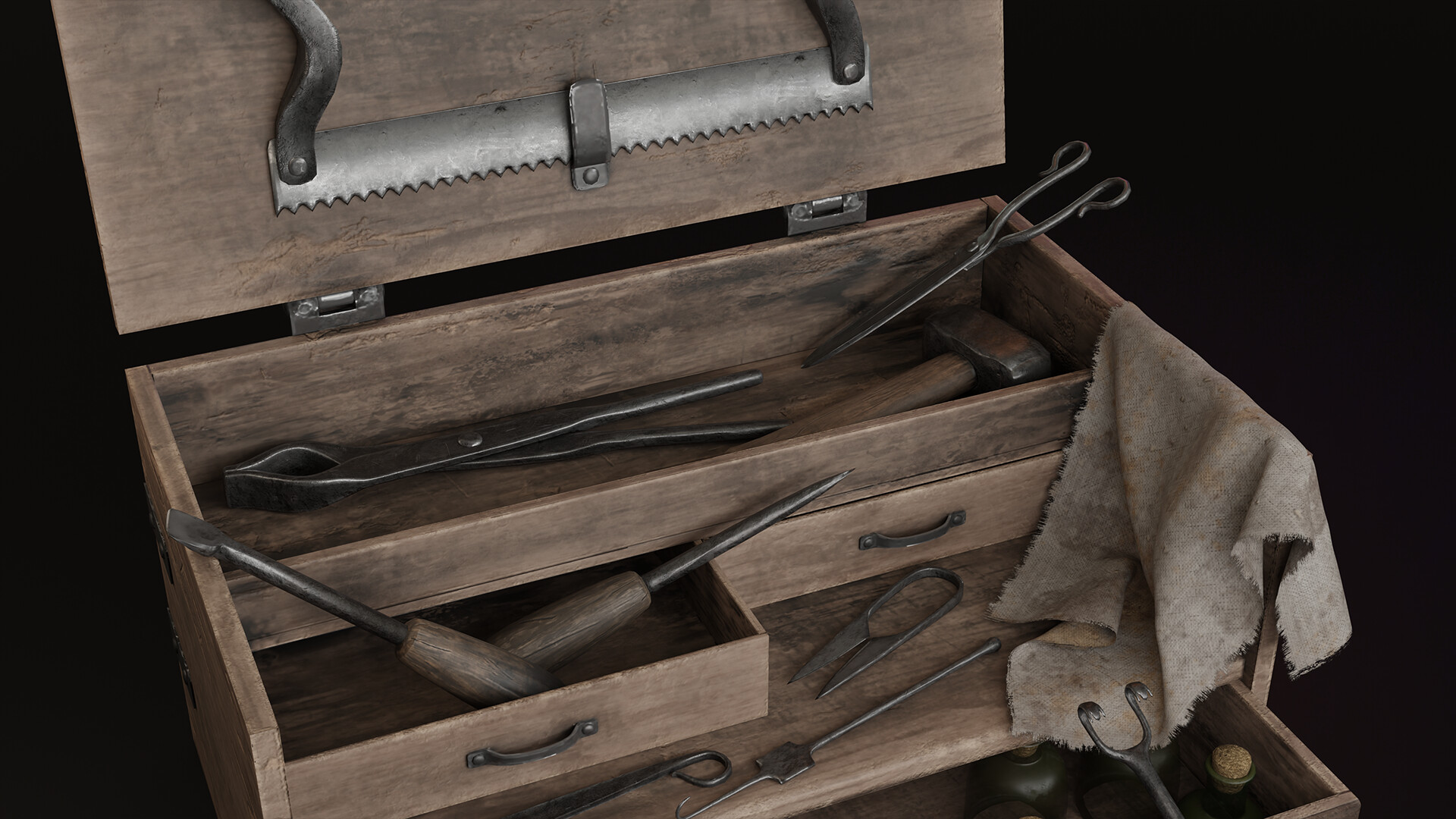 ArtStation - Medieval doctor's box