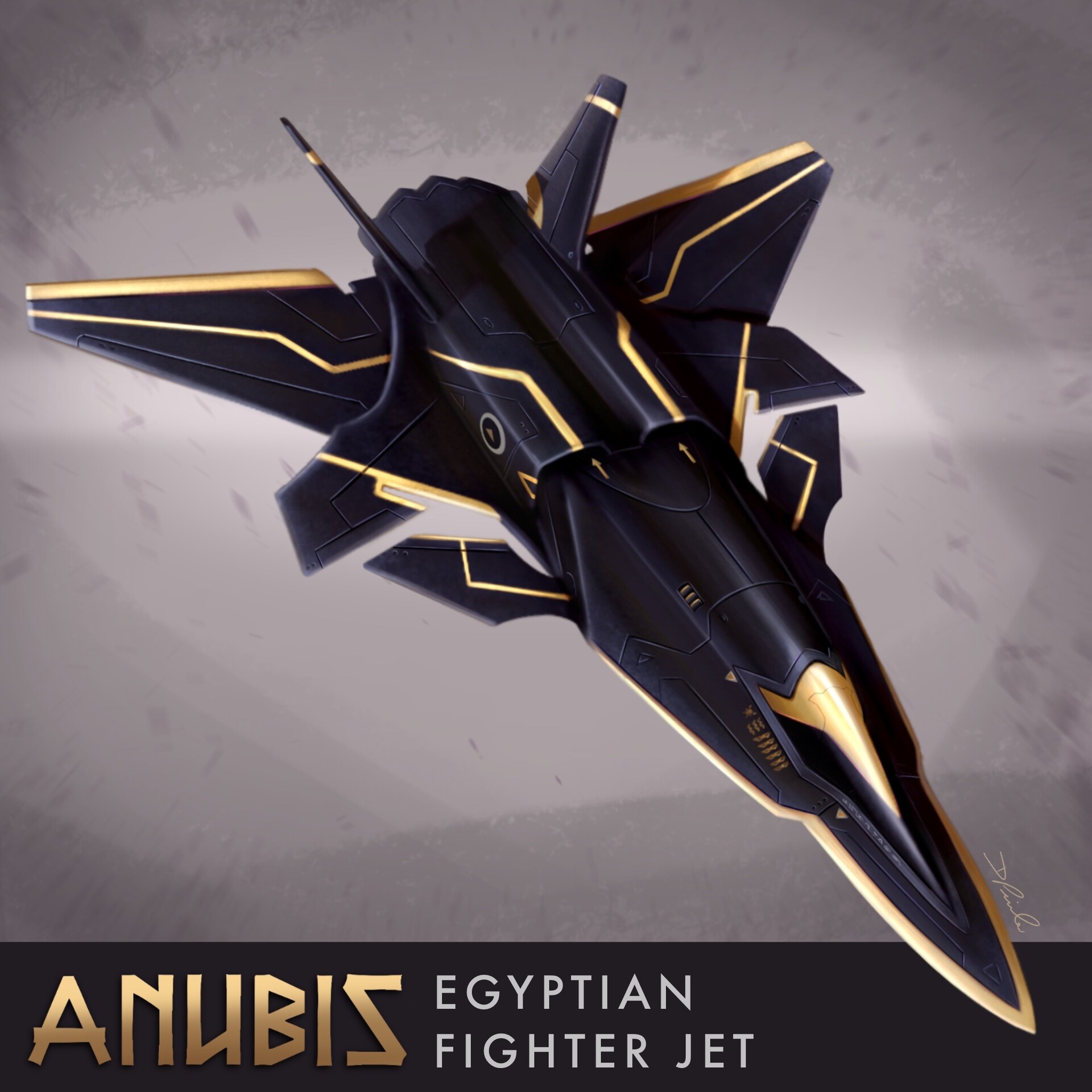 ArtStation - ANUBIS: Egyptian Fighter Jet