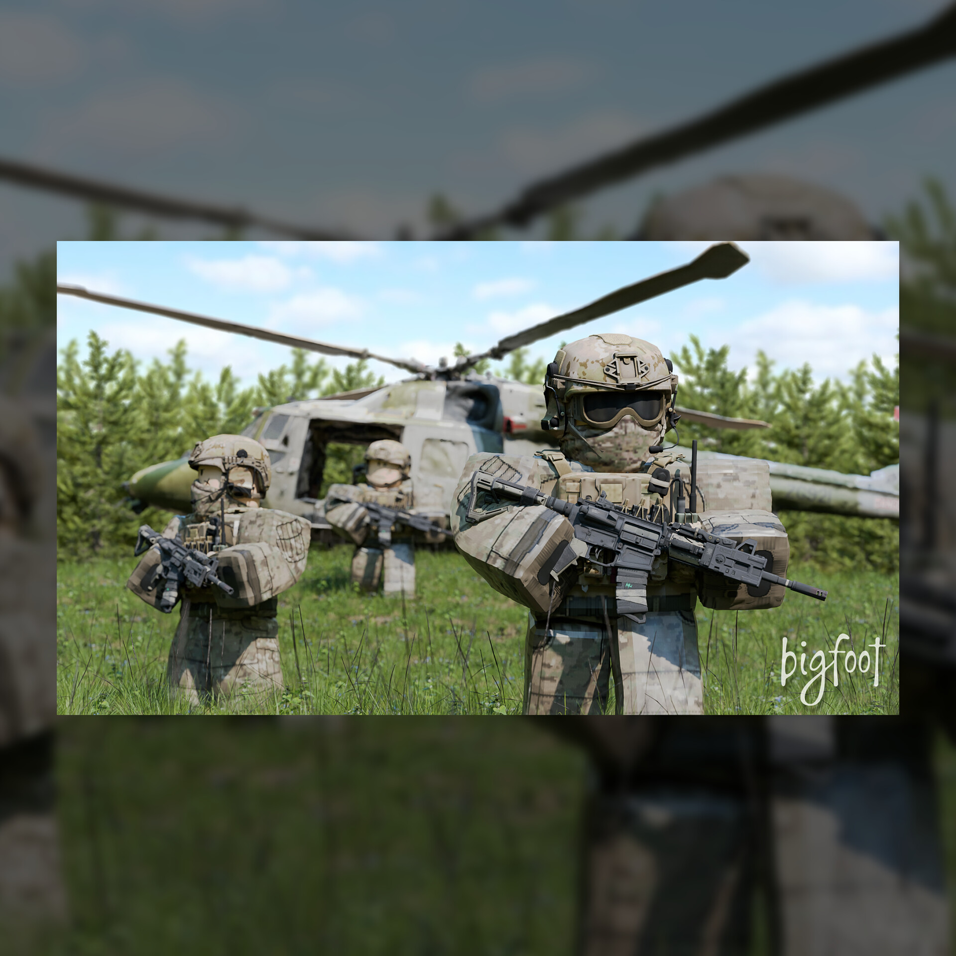 ArtStation - Military Roblox GFX