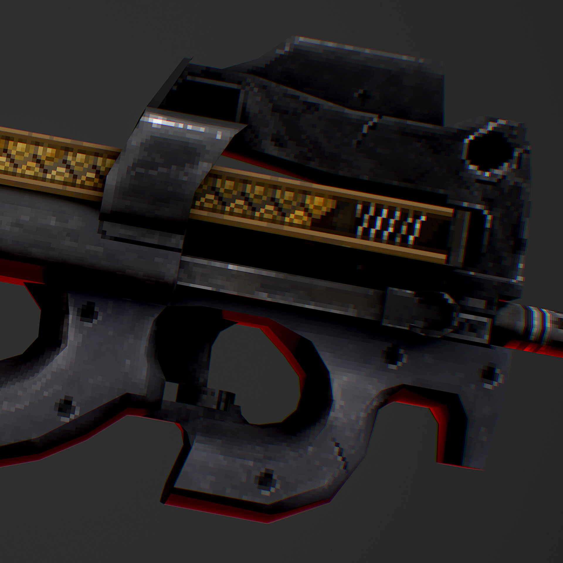 ArtStation - Retro Style P90