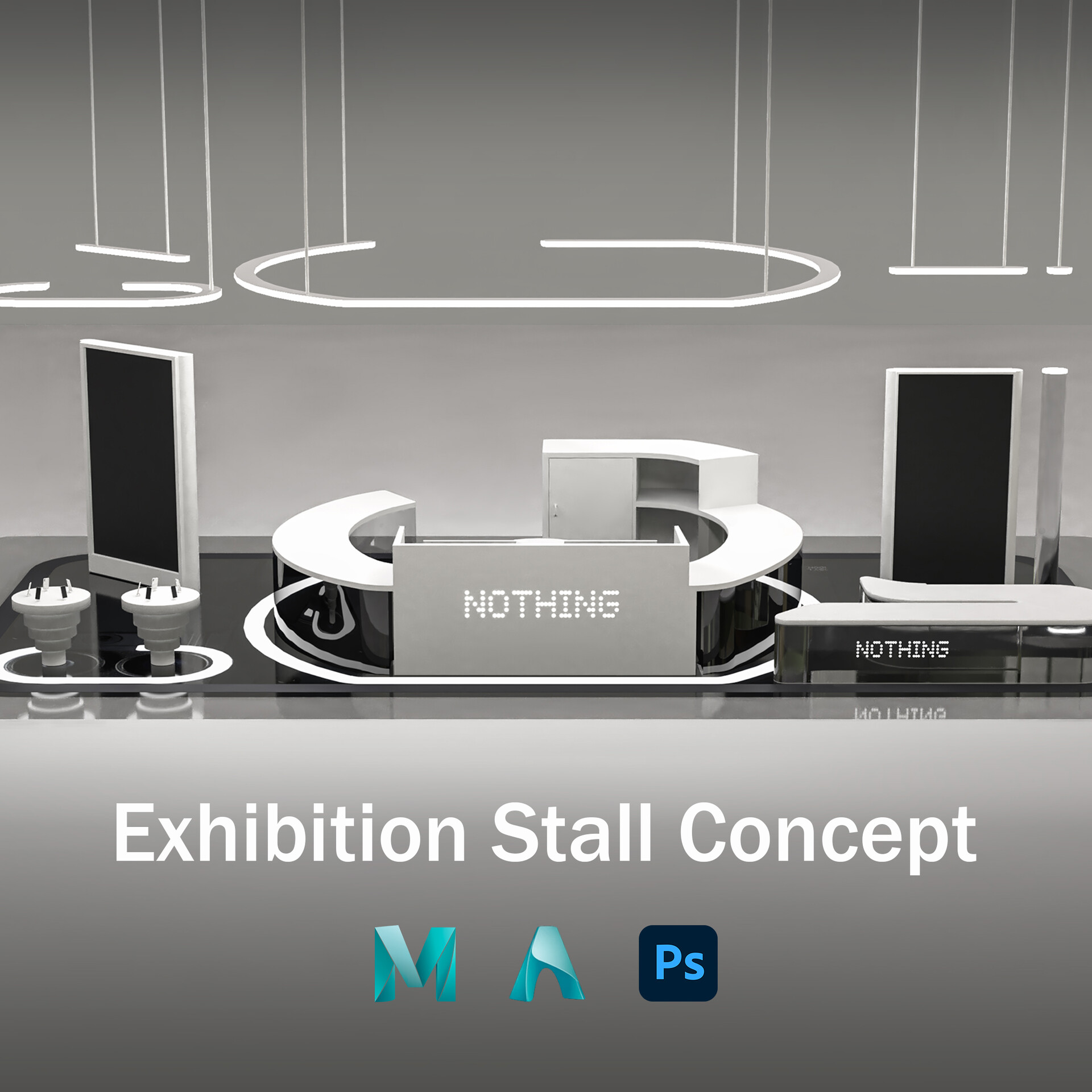 ArtStation - Exhibition Stall Design | Nothing Phone (1)