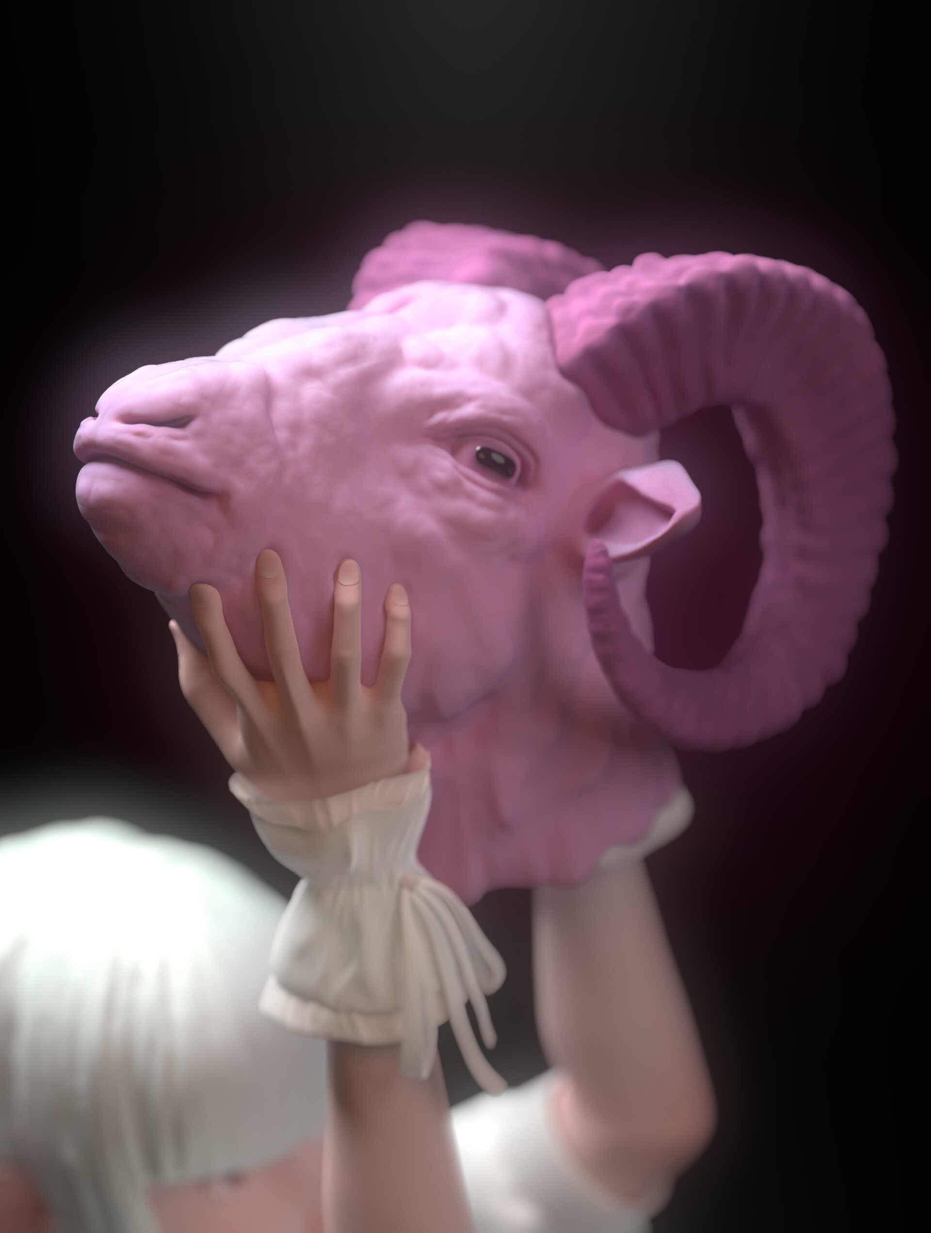 ArtStation - Girl with the head of a goat