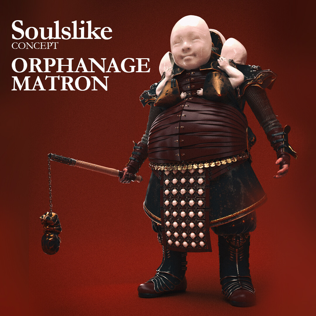 ArtStation - Orphanage Matron (Soulslike concept)
