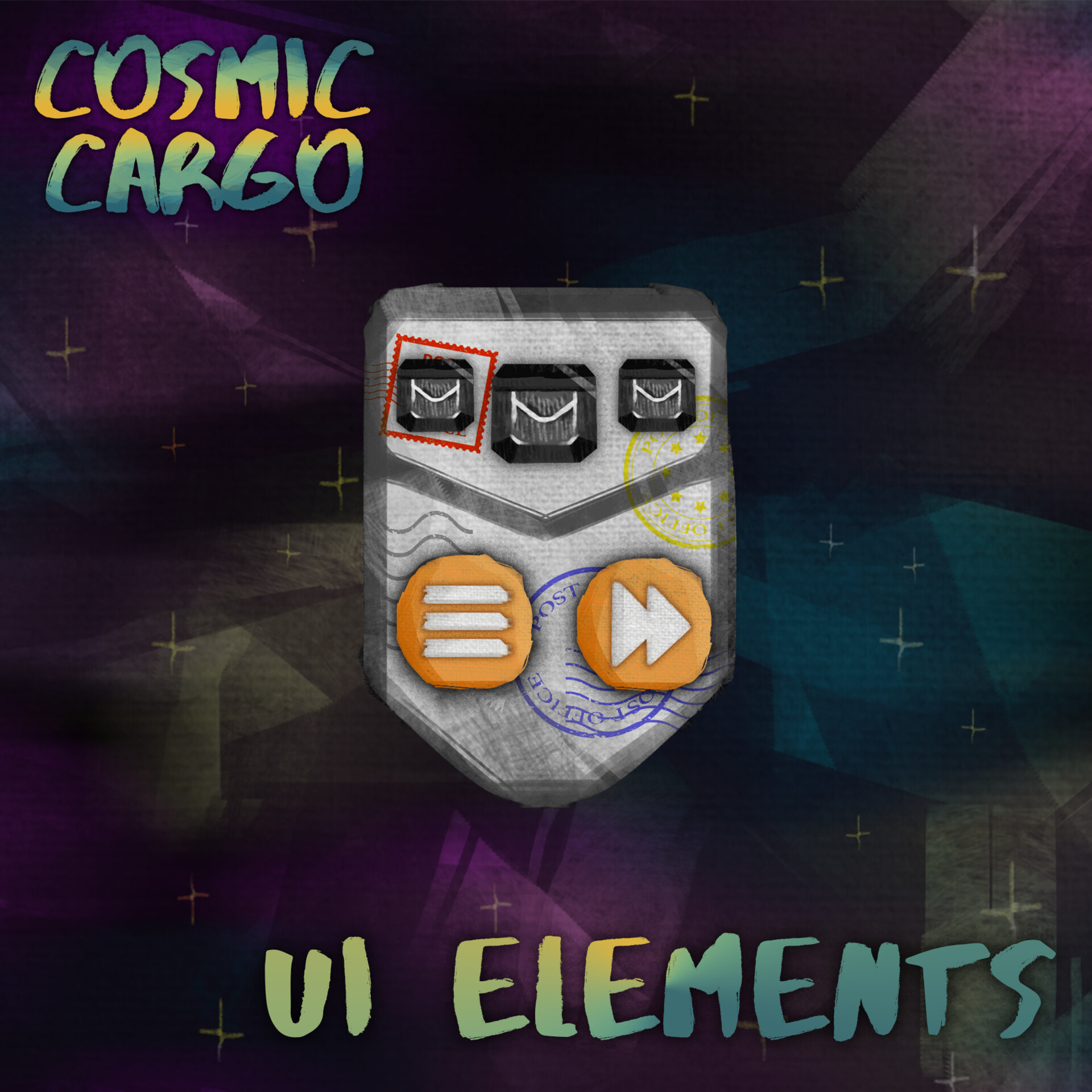 ArtStation - "Cosmic Cargo" UI Elements