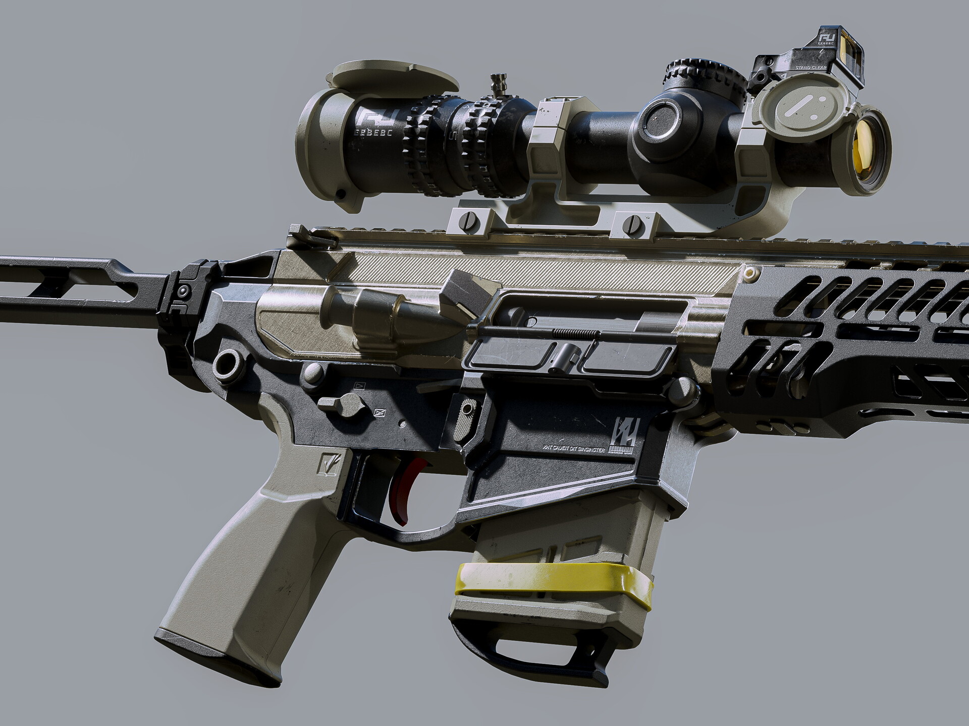 ArtStation - Two rendering effects for Marksman Rifle