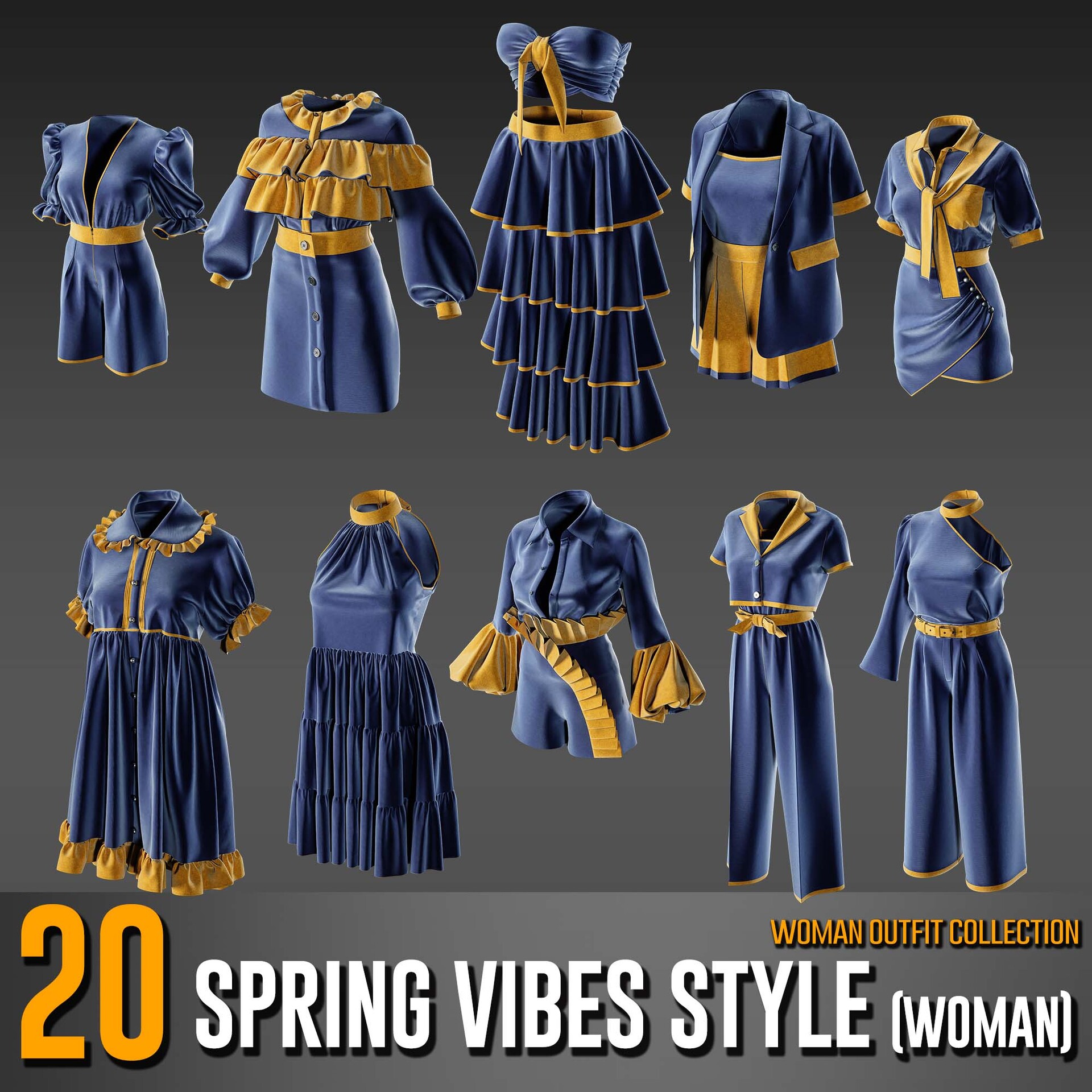 ArtStation - 20 Spring Vibes Style Collection- VOL 11