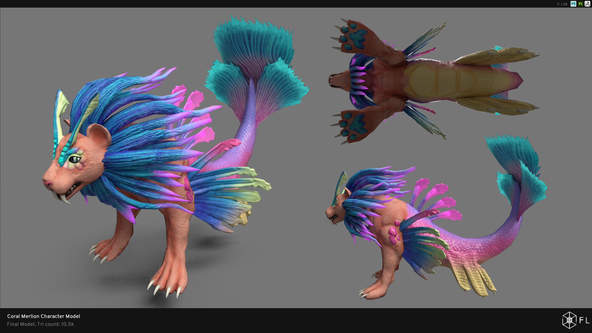 ArtStation - Coral Merlion : Character Model