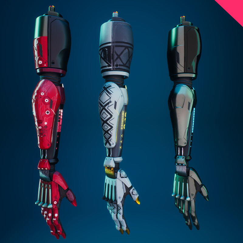 ArtStation - Robotic Arm - Prop
