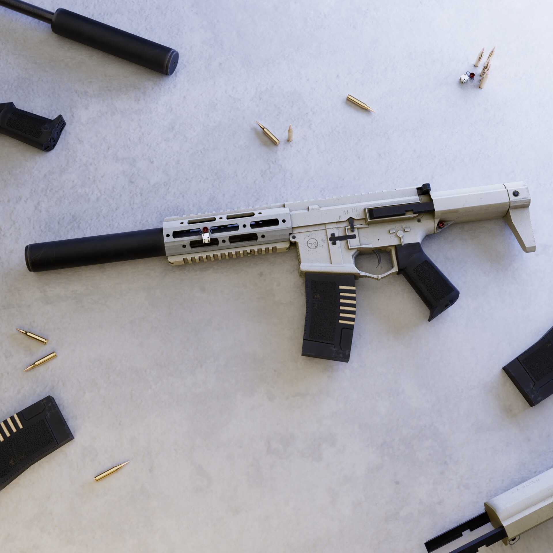 ArtStation - AAC Honey Badger GUN