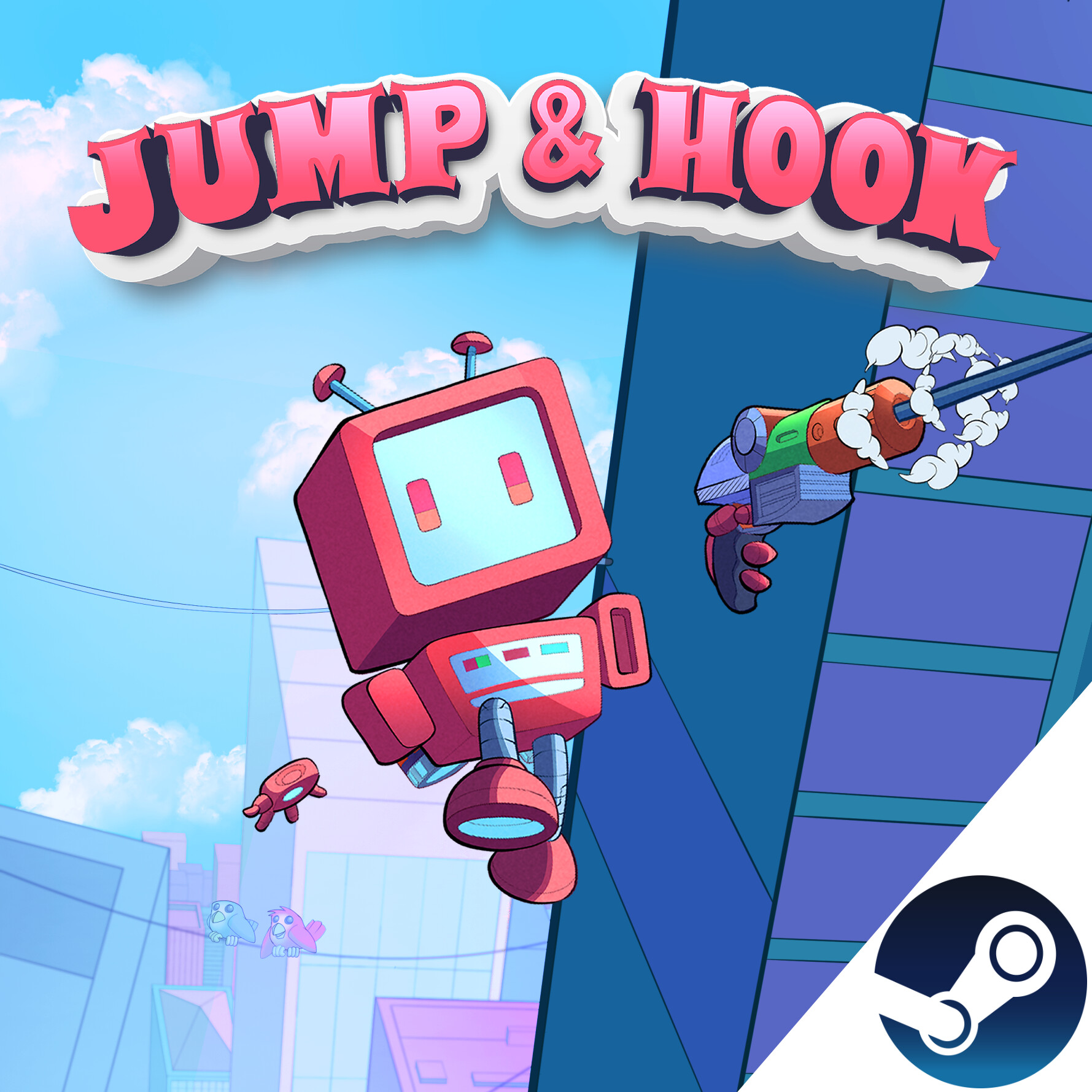 ArtStation - Jump & Hook - Steam Capsule Art