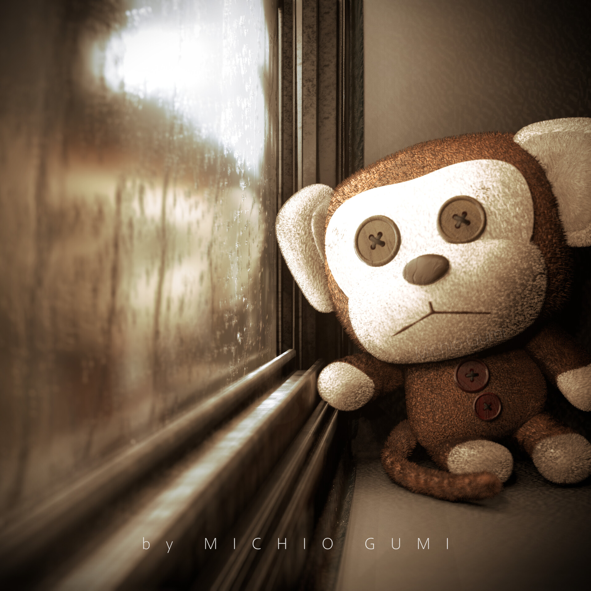 ArtStation - Sad Monkey Doll [Adjusted]