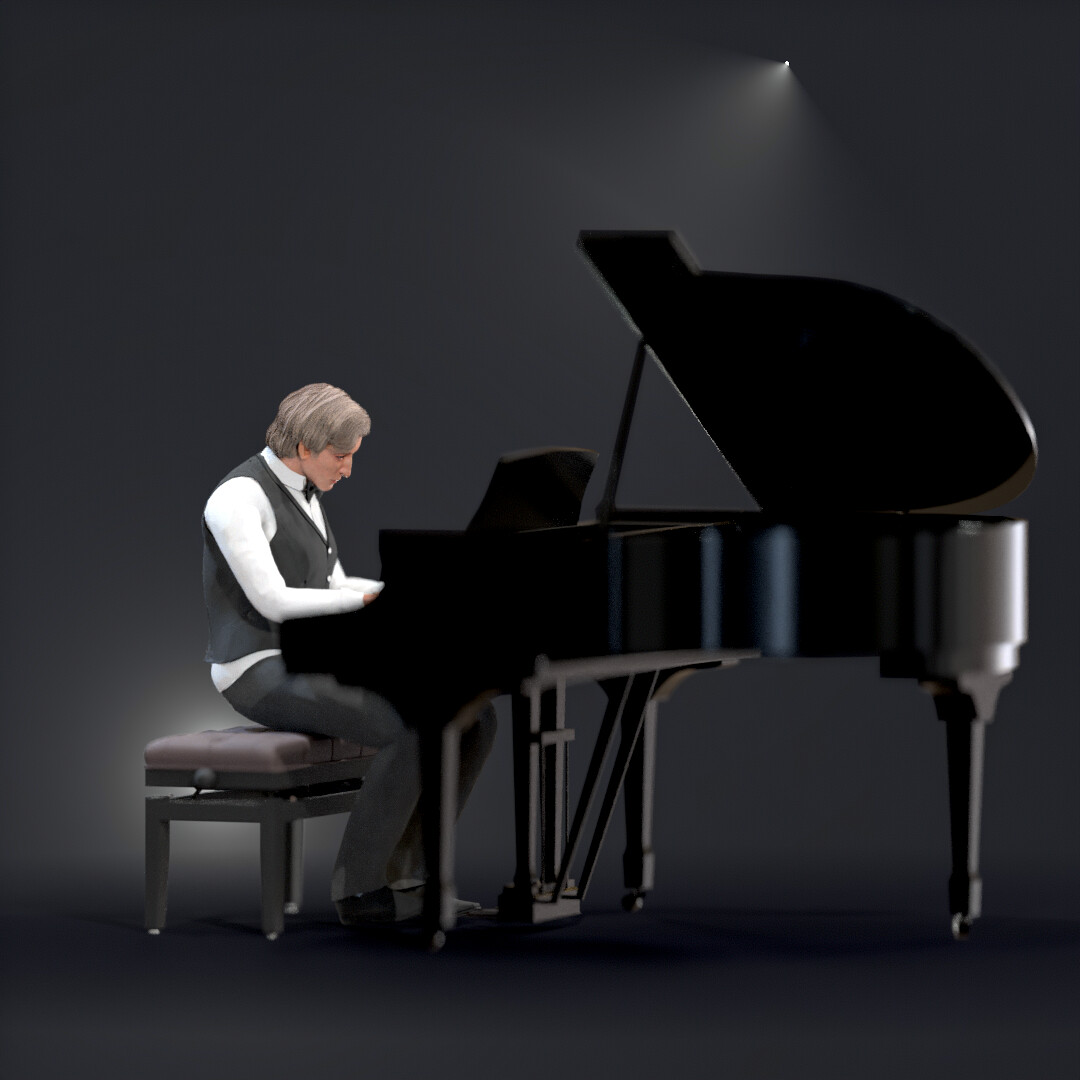 ArtStation - 3D Character of Frederick Chopin