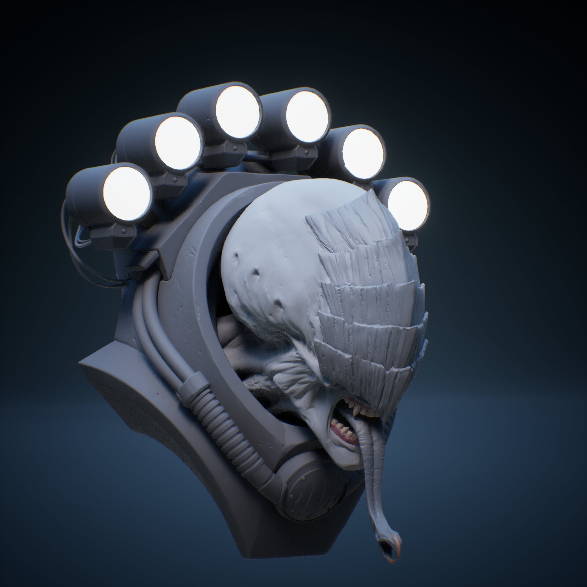 ArtStation - An Acolyte Hybrid of the Star Kindred. HighPoly