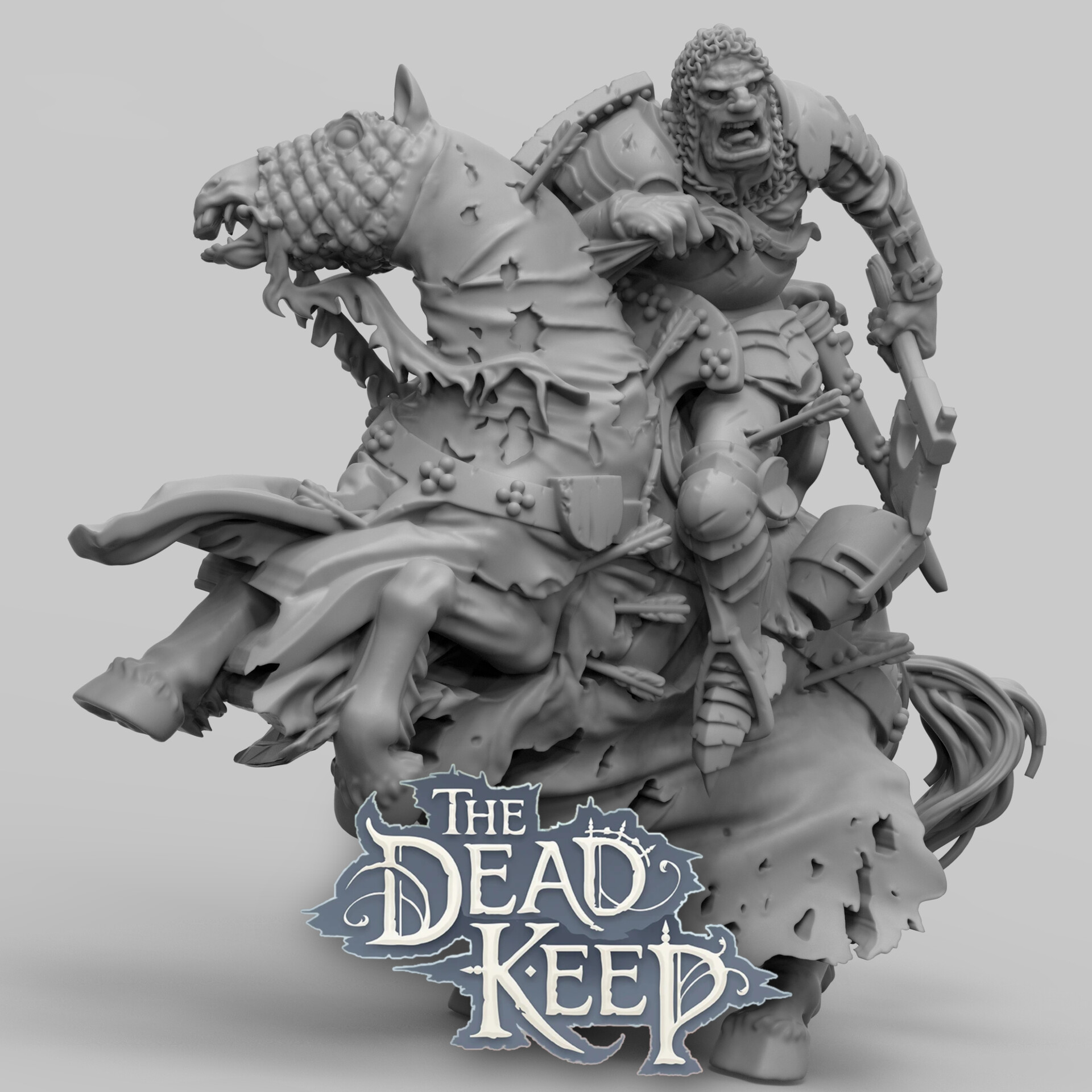 ArtStation - Horseman 4 miniature - The Dead Keep