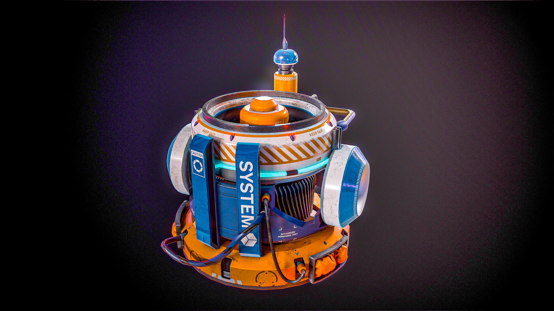 ArtStation - Scifi Gravity Generator - Gameready