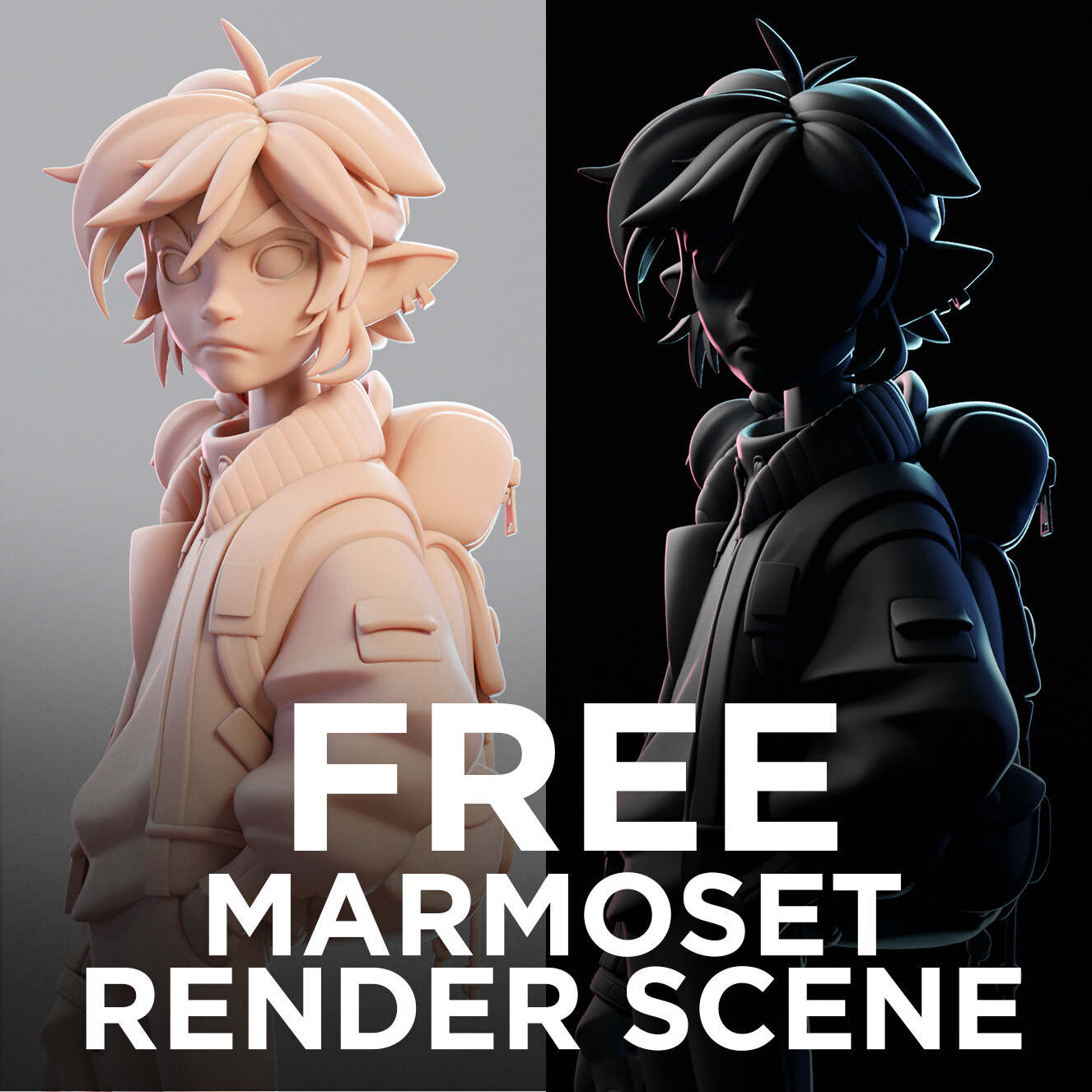 ArtStation - Free Marmoset Render Scene