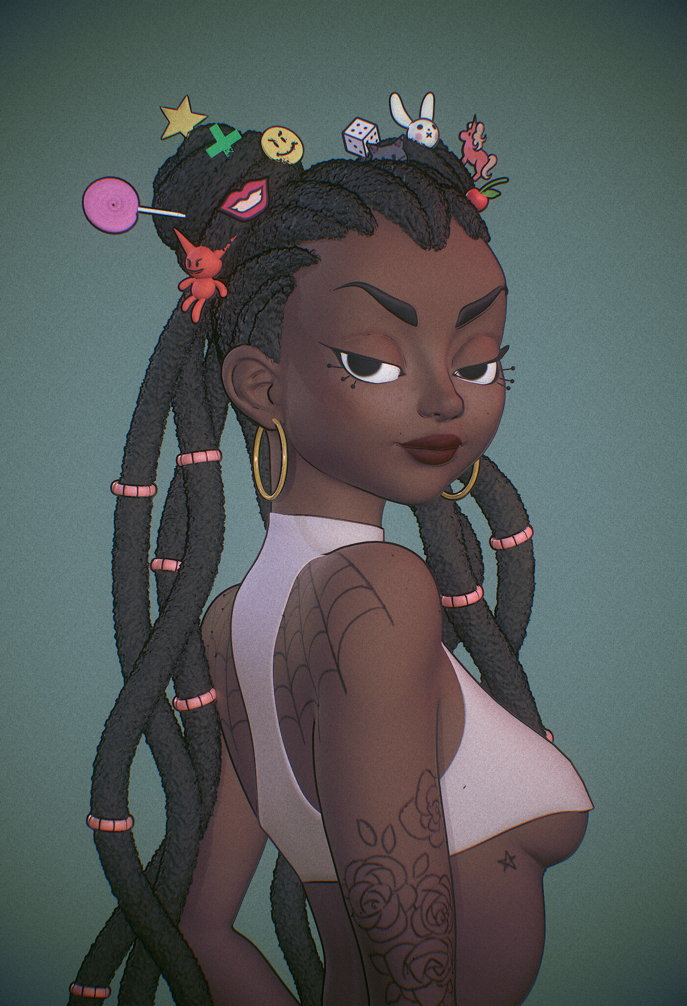 ArtStation - Girl with the dreadlocks