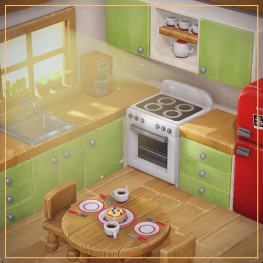 ArtStation - Cozy Kitchen | Stylized Unity Diorama