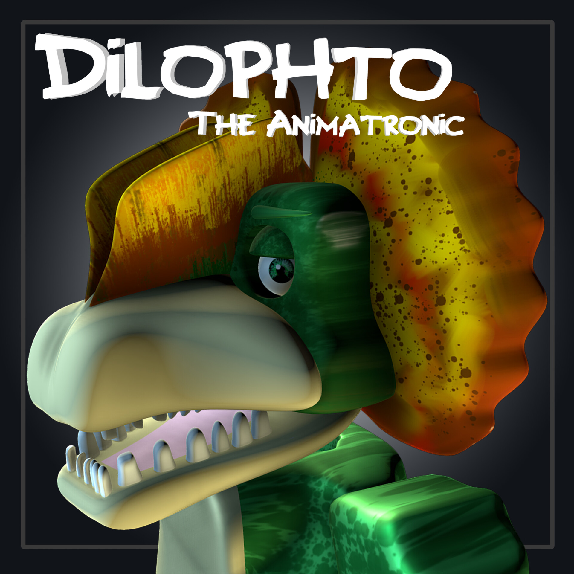 ArtStation - Dilophto The Animatronic (With Animation) Project: Robot ...
