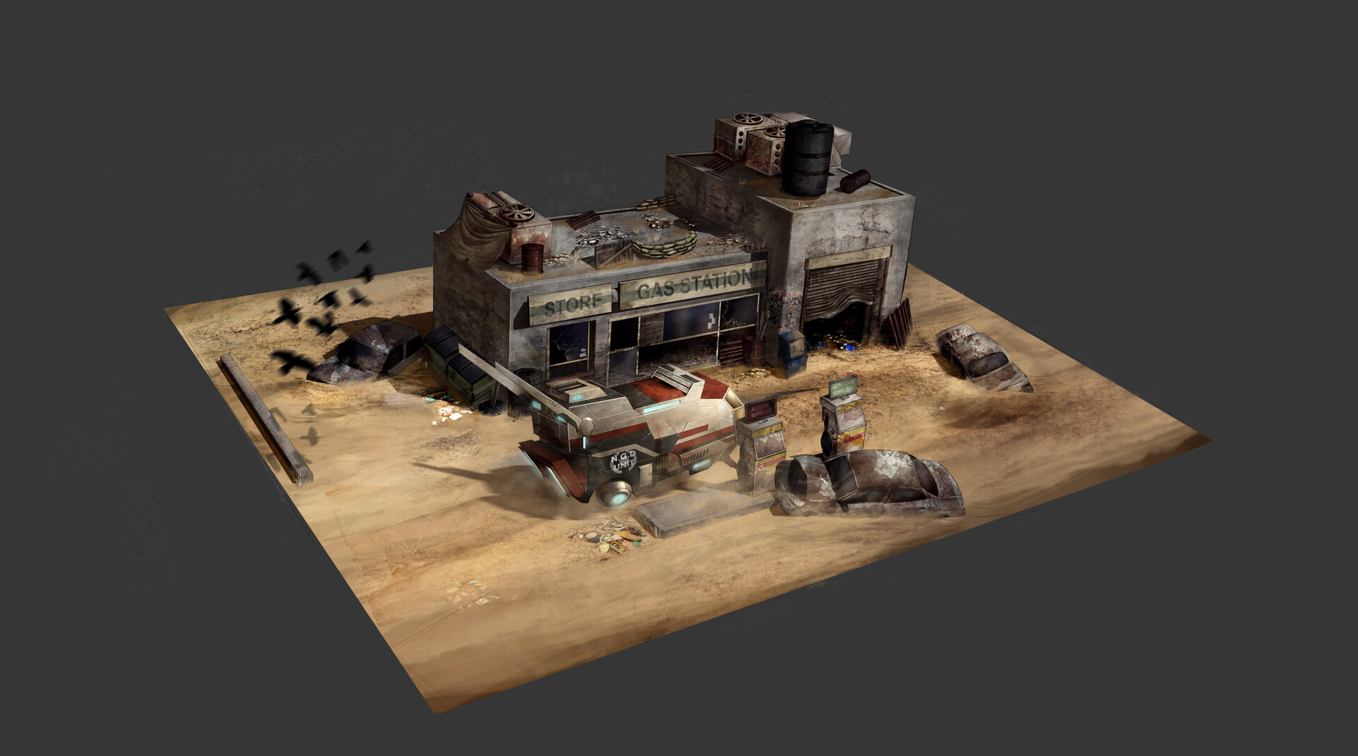 ArtStation - GAS STATION