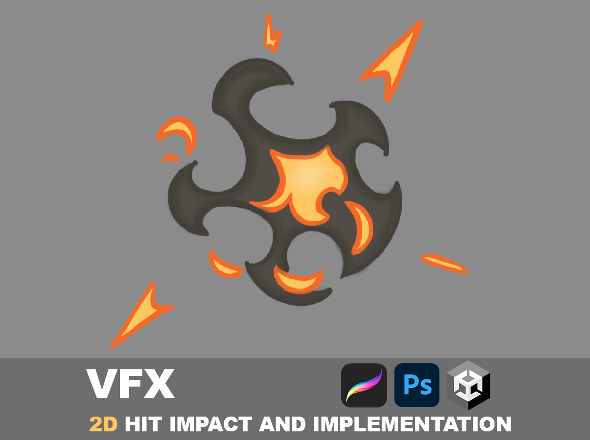 ArtStation - VFX - 2D Hit Impact and Implementation