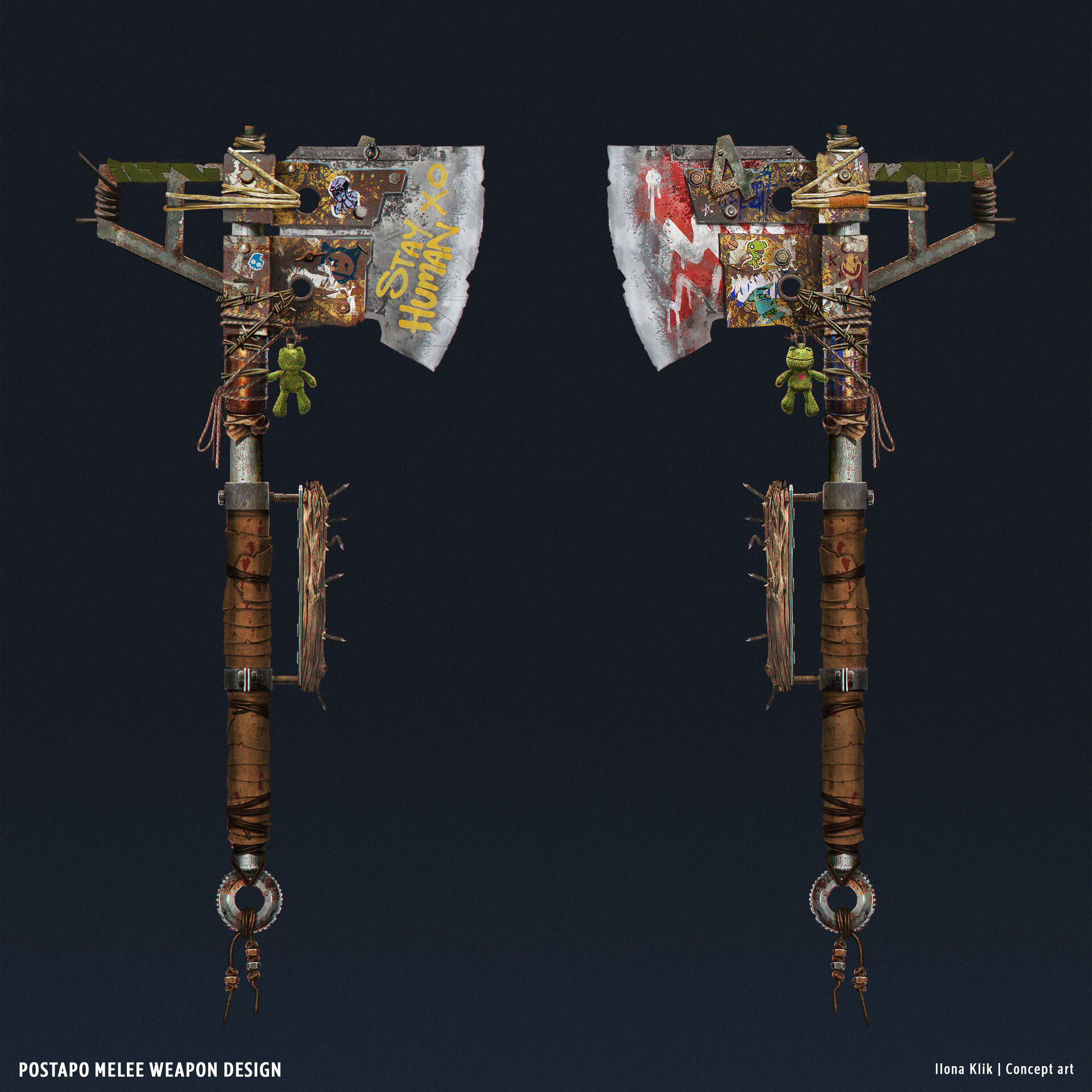 ArtStation - Postapo melee weapon concept