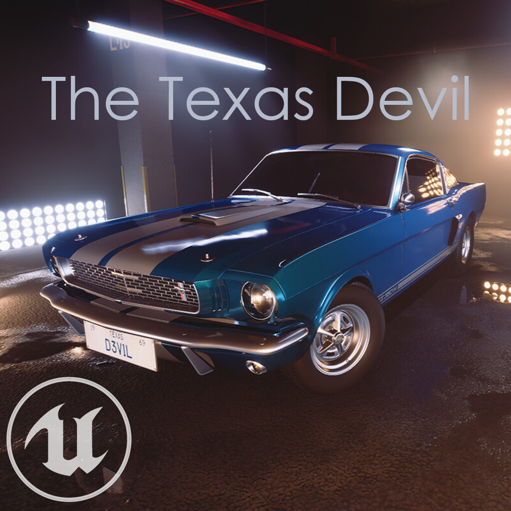 ArtStation - The Texas Devil | Ford Mustang GT350 | RTX UE4