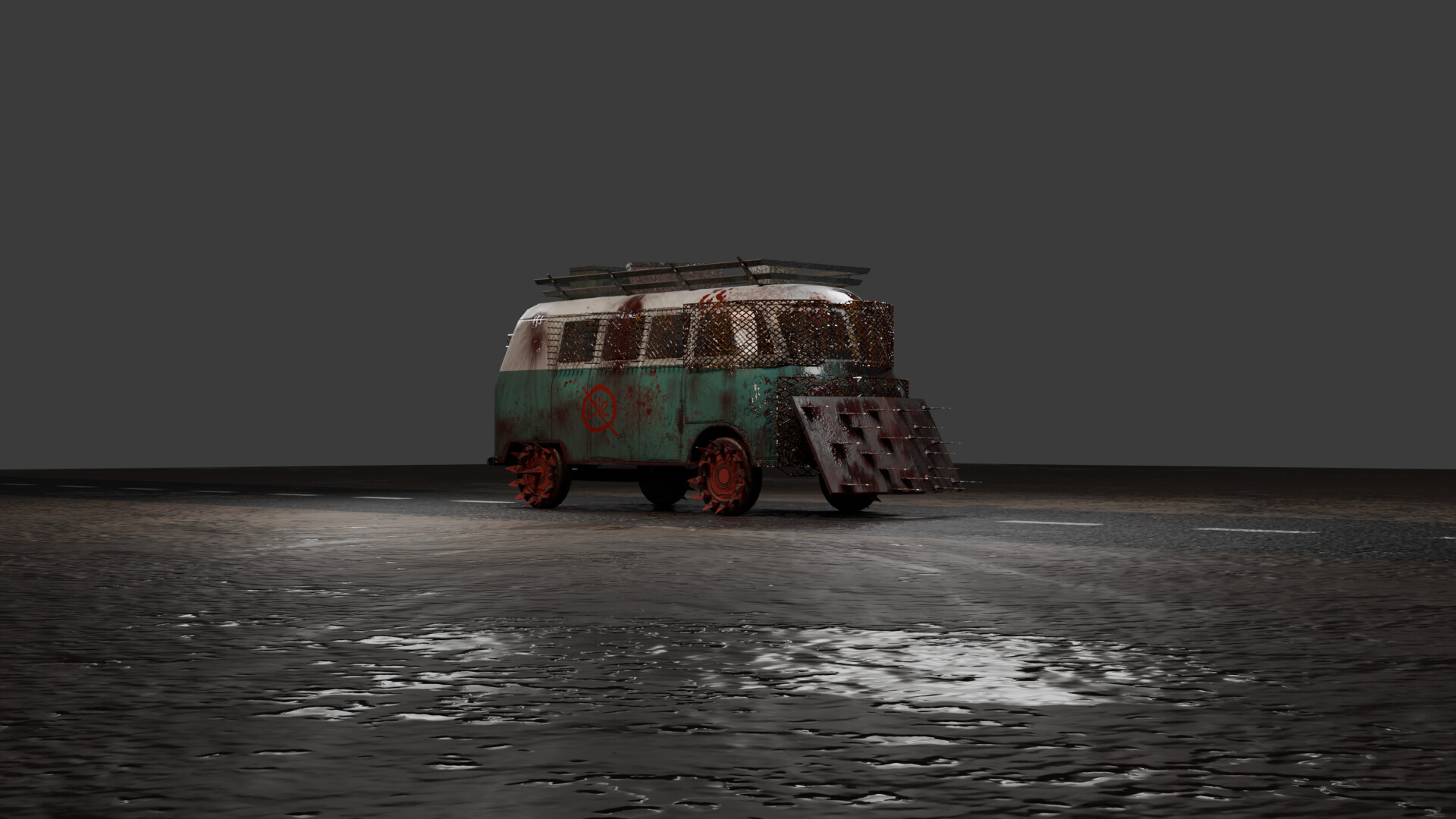 ArtStation - VW Camper | Zombie vehicle