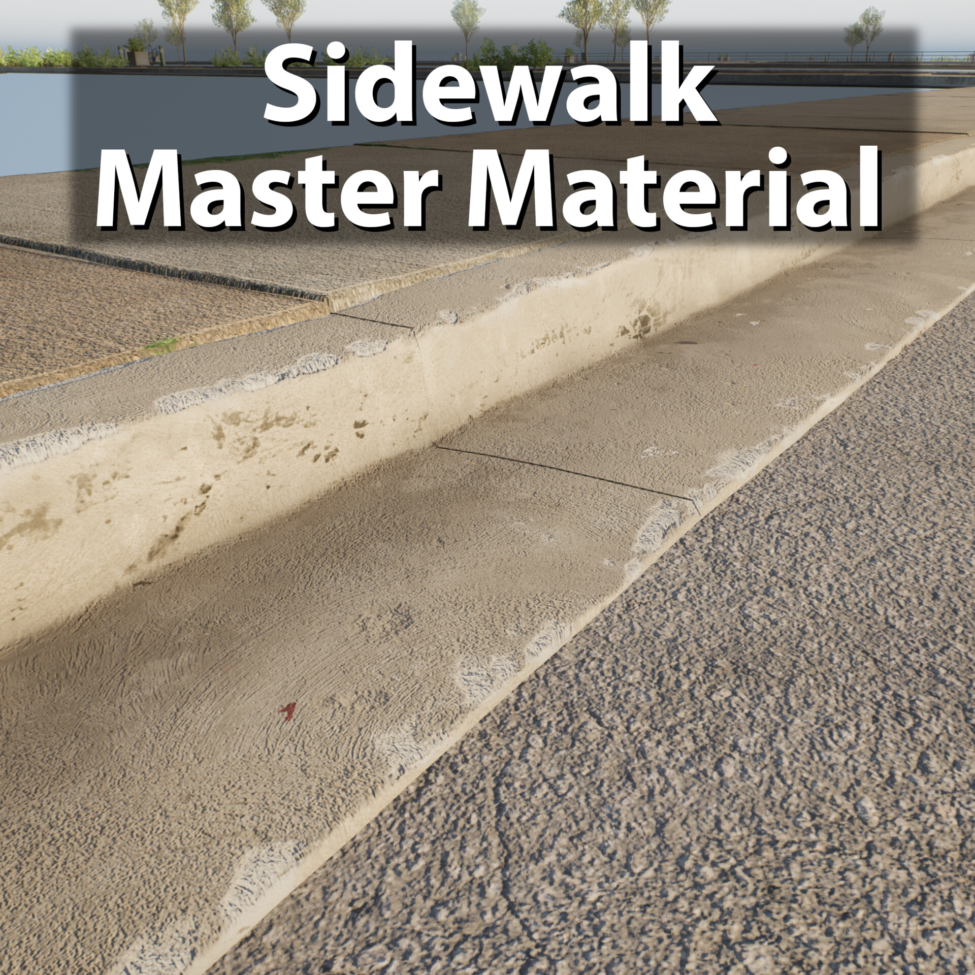 ArtStation - Sidewalk Master Material