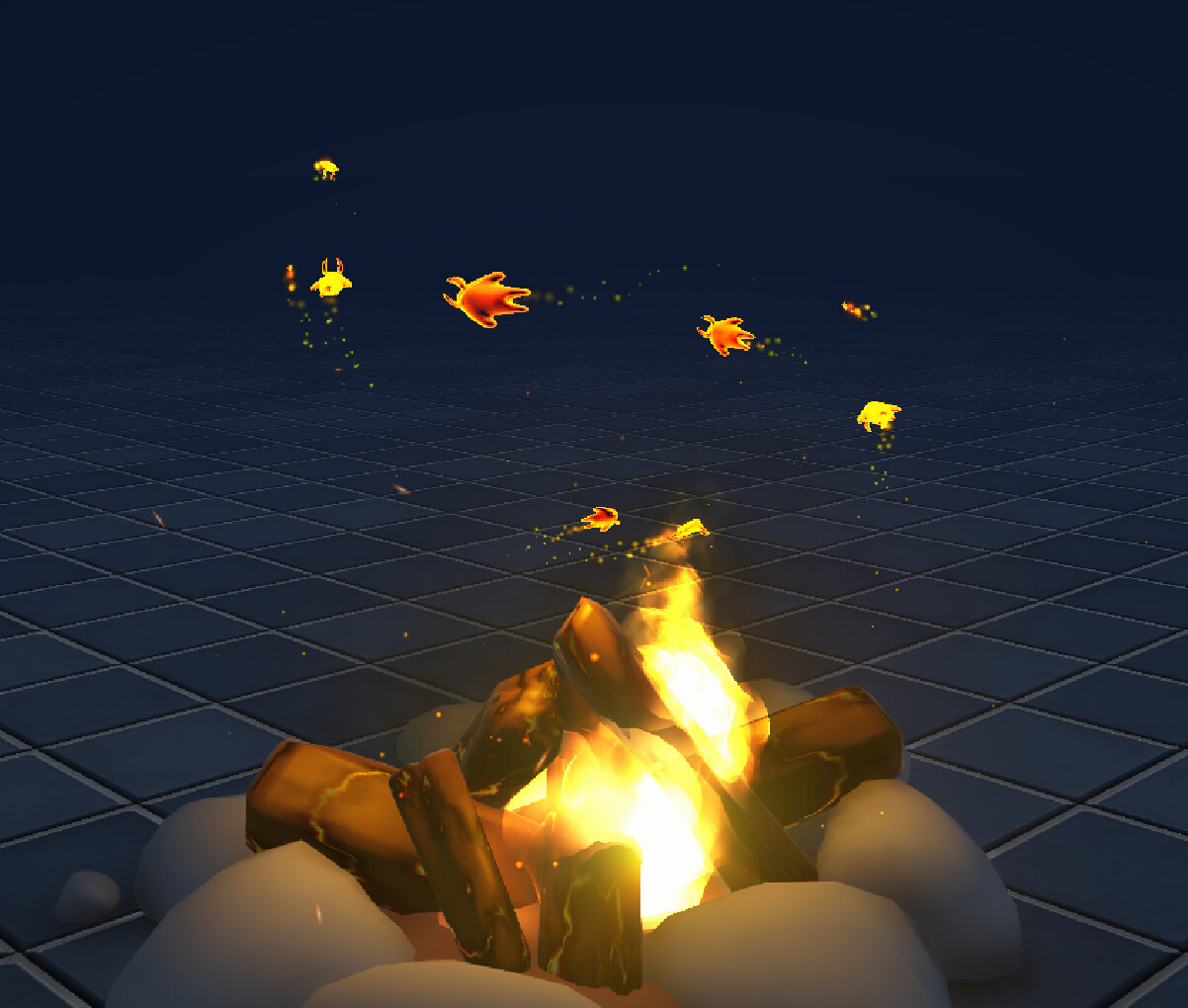 Berkay Telli - Bonfire Imps VFX Sketch