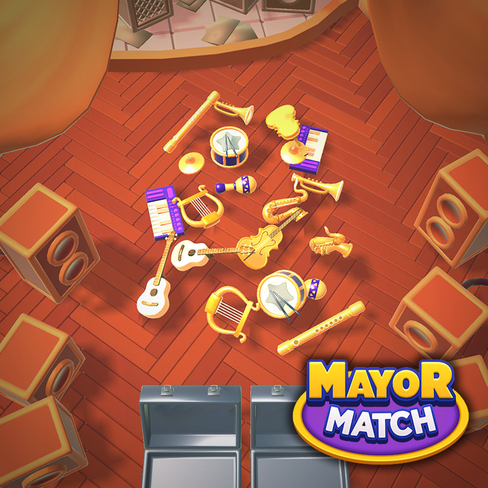ArtStation - Mayor Match - Arrange Musical Instruments Minigame