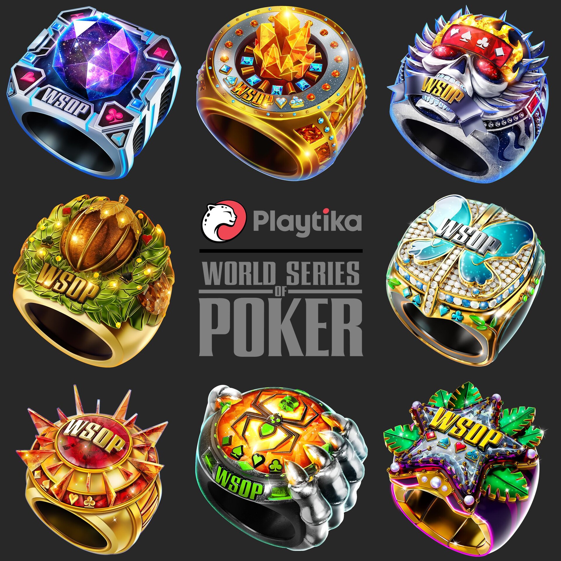 ArtStation - Jewelry for Palytika's - World Series of Poker ( WSOP )