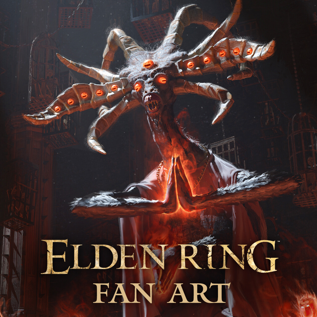 ArtStation - Elden Ring fan art : The Dungeon Inflicter