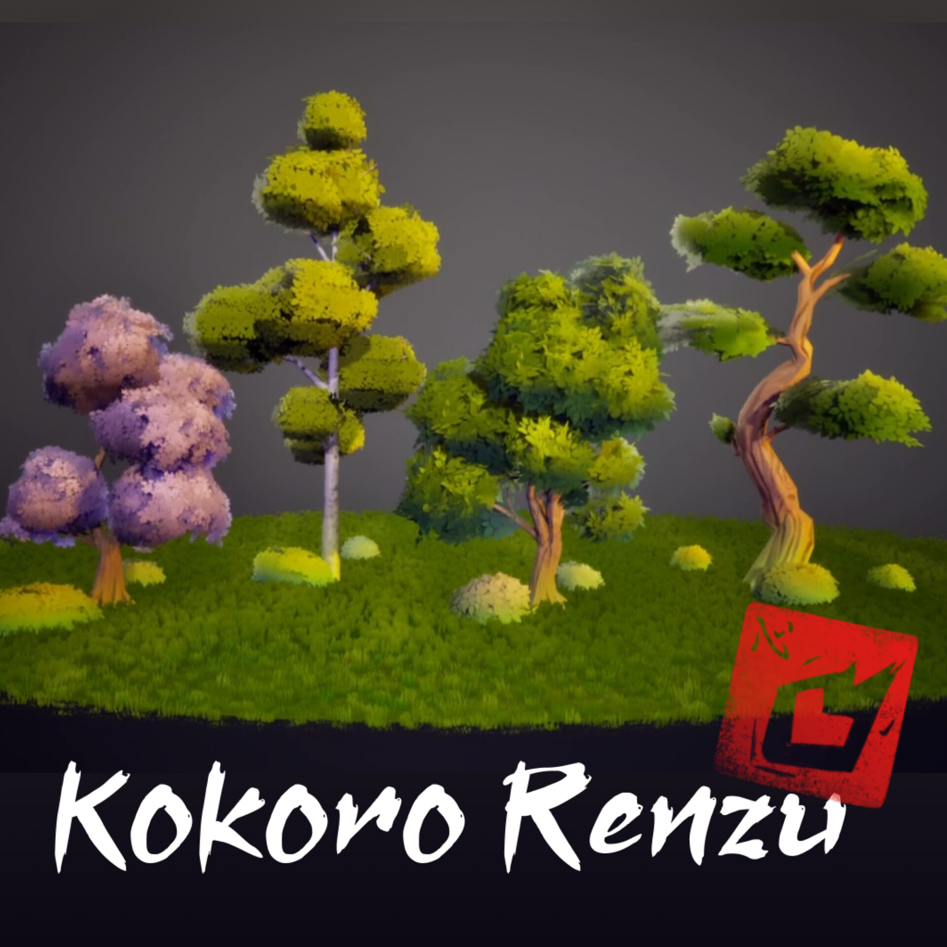 ArtStation - Stylized Foliage assets - Kokoro Renzu | Unreal Engine 5