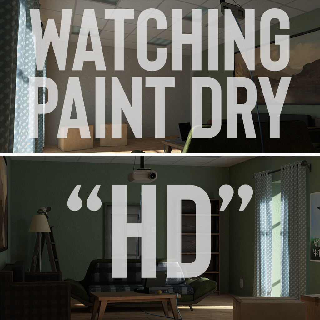 ArtStation - Watching Paint Dry – HD Recreation