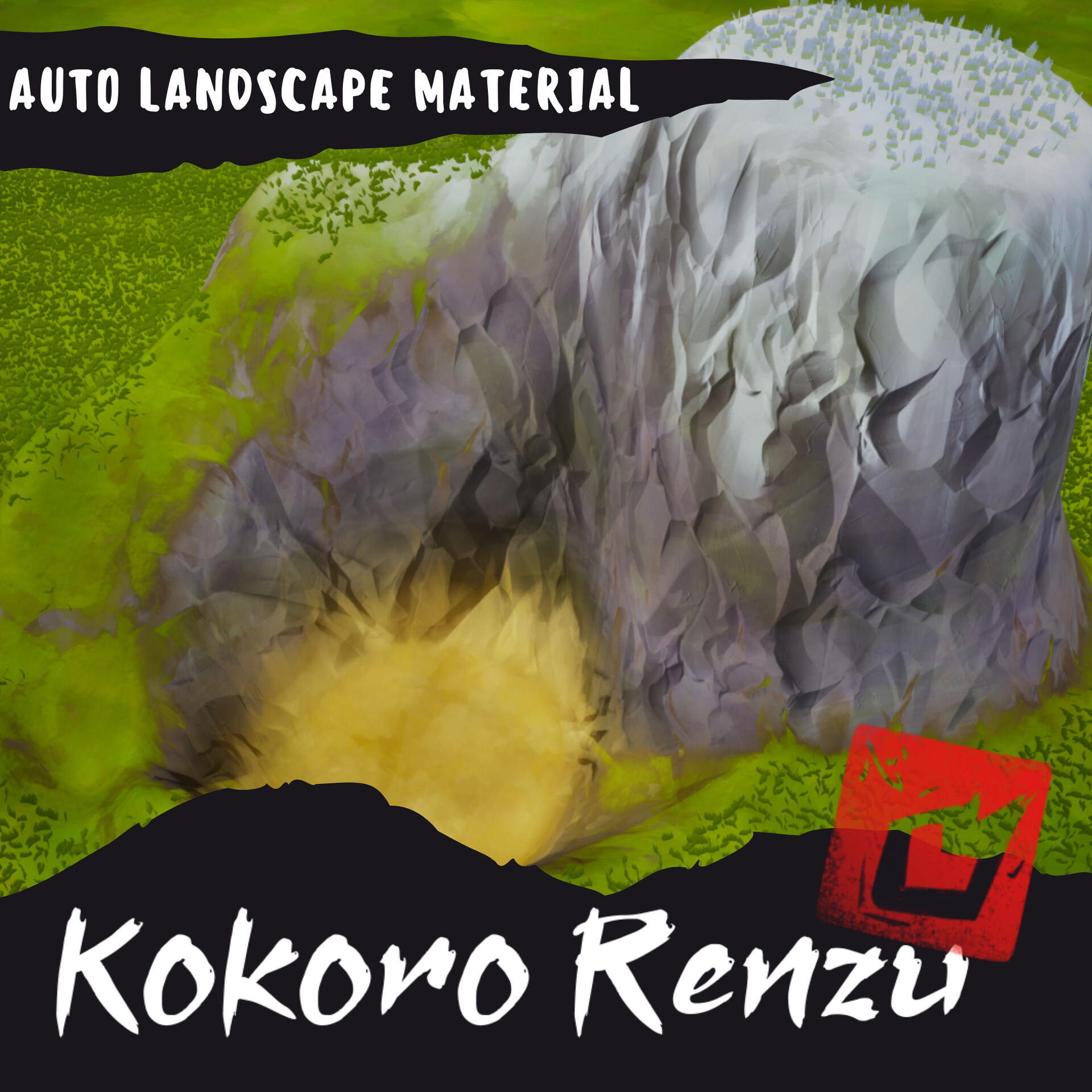 ArtStation - Stylized AutoLandscape Material - Kokoro Renzu