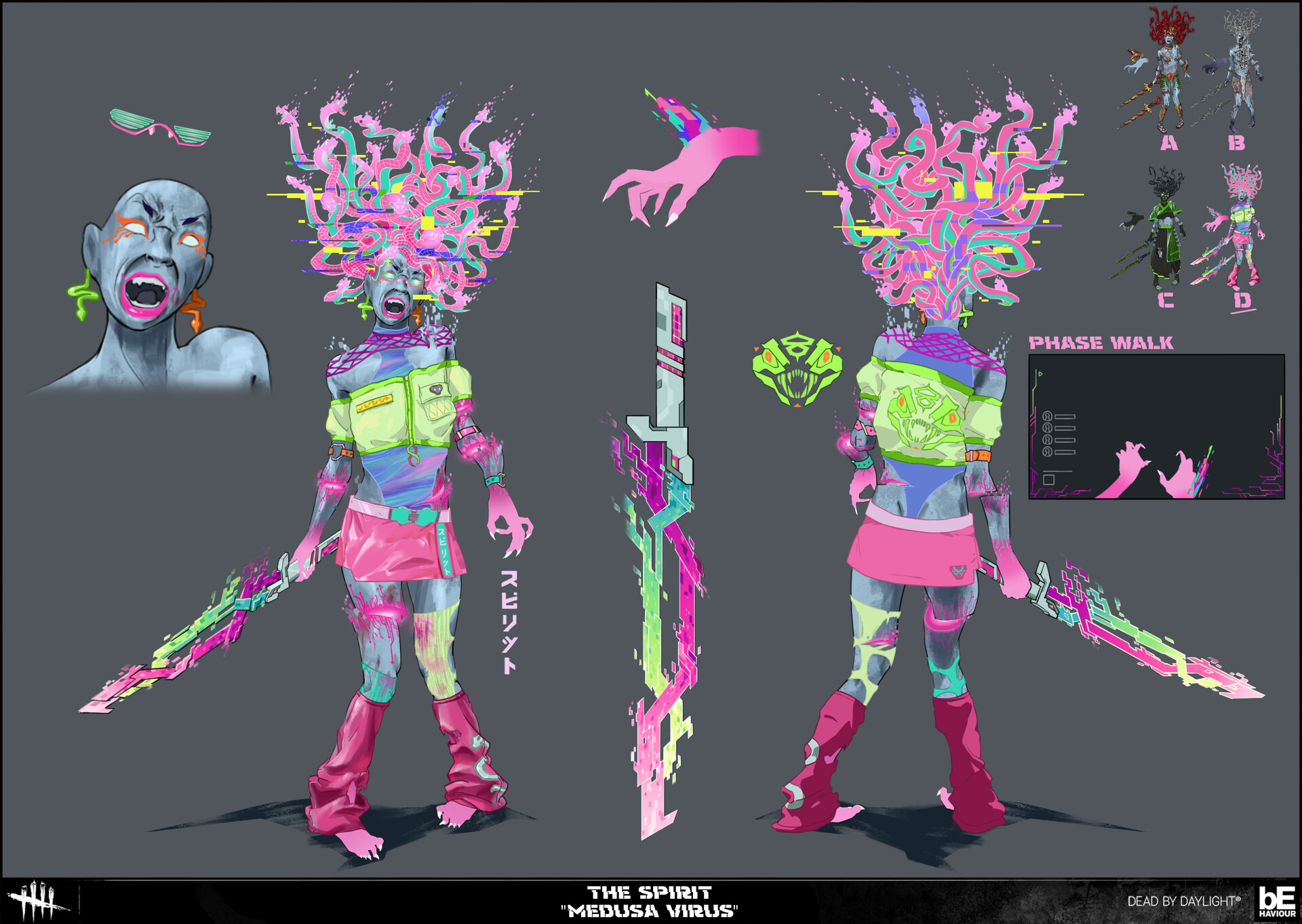 ArtStation - Dead by Daylight - The SPIRIT Cosmetic Concept