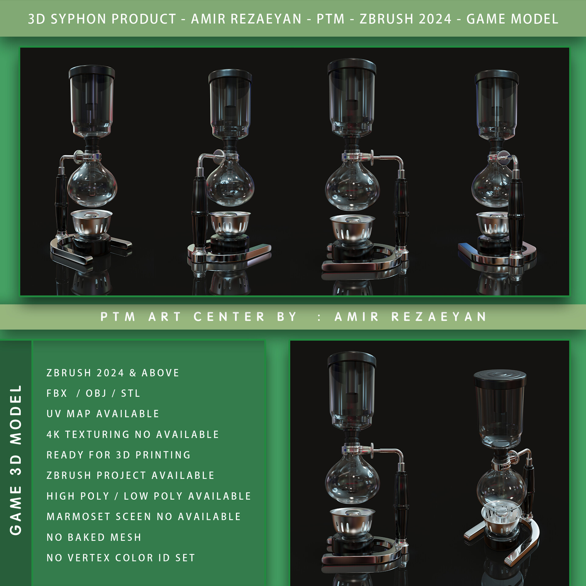 ArtStation - Syphon 3d Design - Amir Rezaeyan - PTM